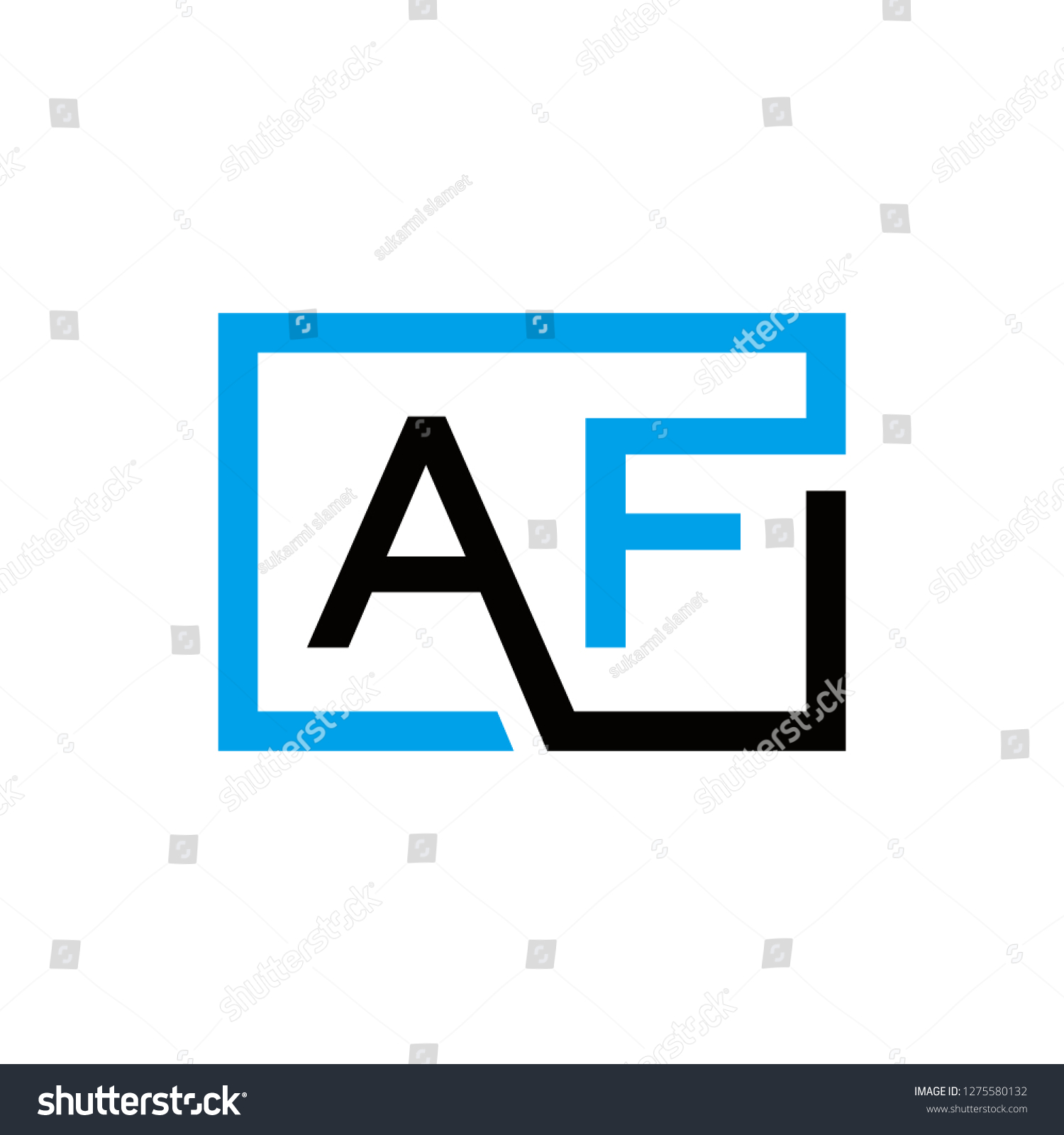 Af Logo Design Initial Generic Vector Stock Vector (Royalty Free ...