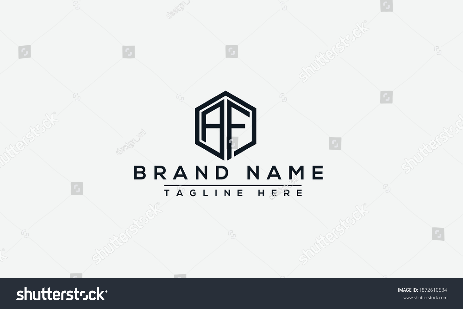 Af Logo Design Template Vector Graphic Stock Vector (Royalty Free ...