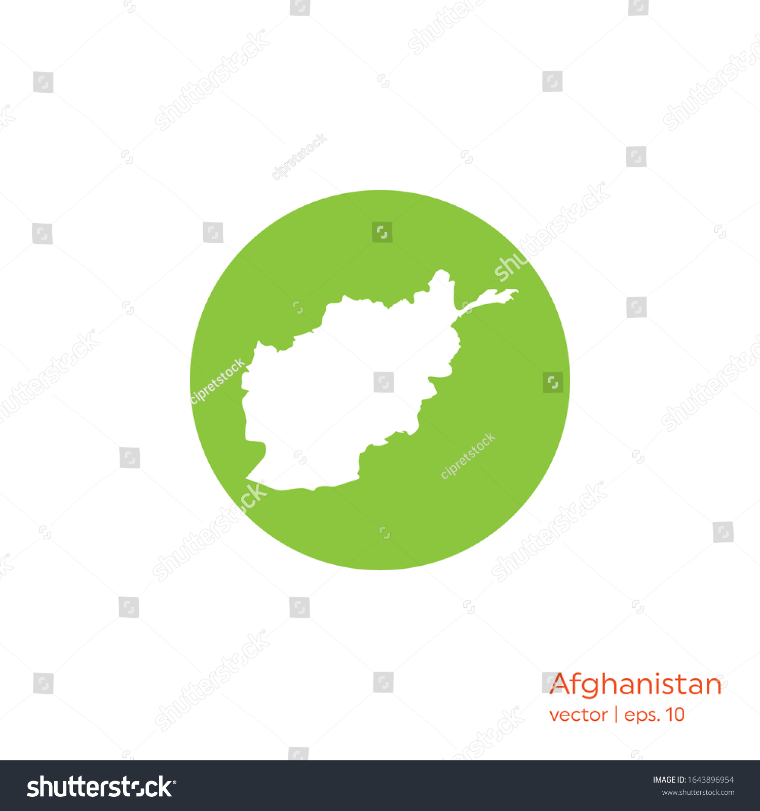 Afghanistan Maps Icon Logo Vector Design Stock Vector (Royalty Free ...