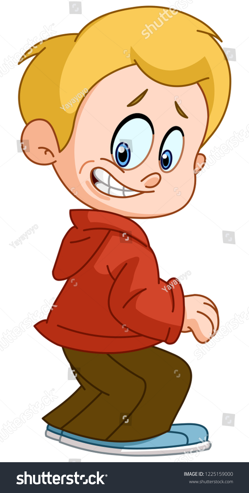 Funny looking over shoulder Stock Illustrations, Images & Vectors ...