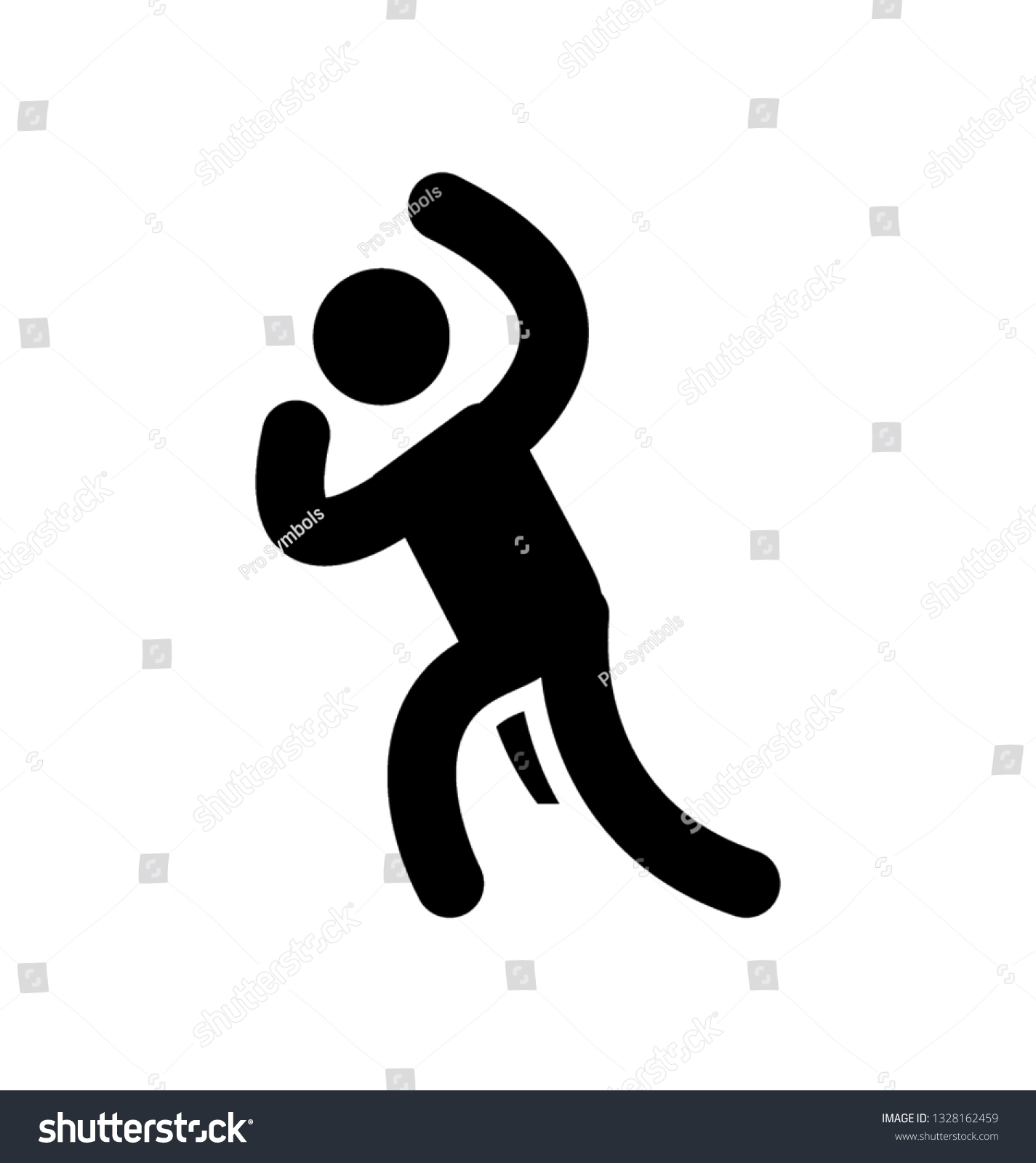 Afraid Pictogram Ideology Design Stock Vector (Royalty Free) 1328162459 ...