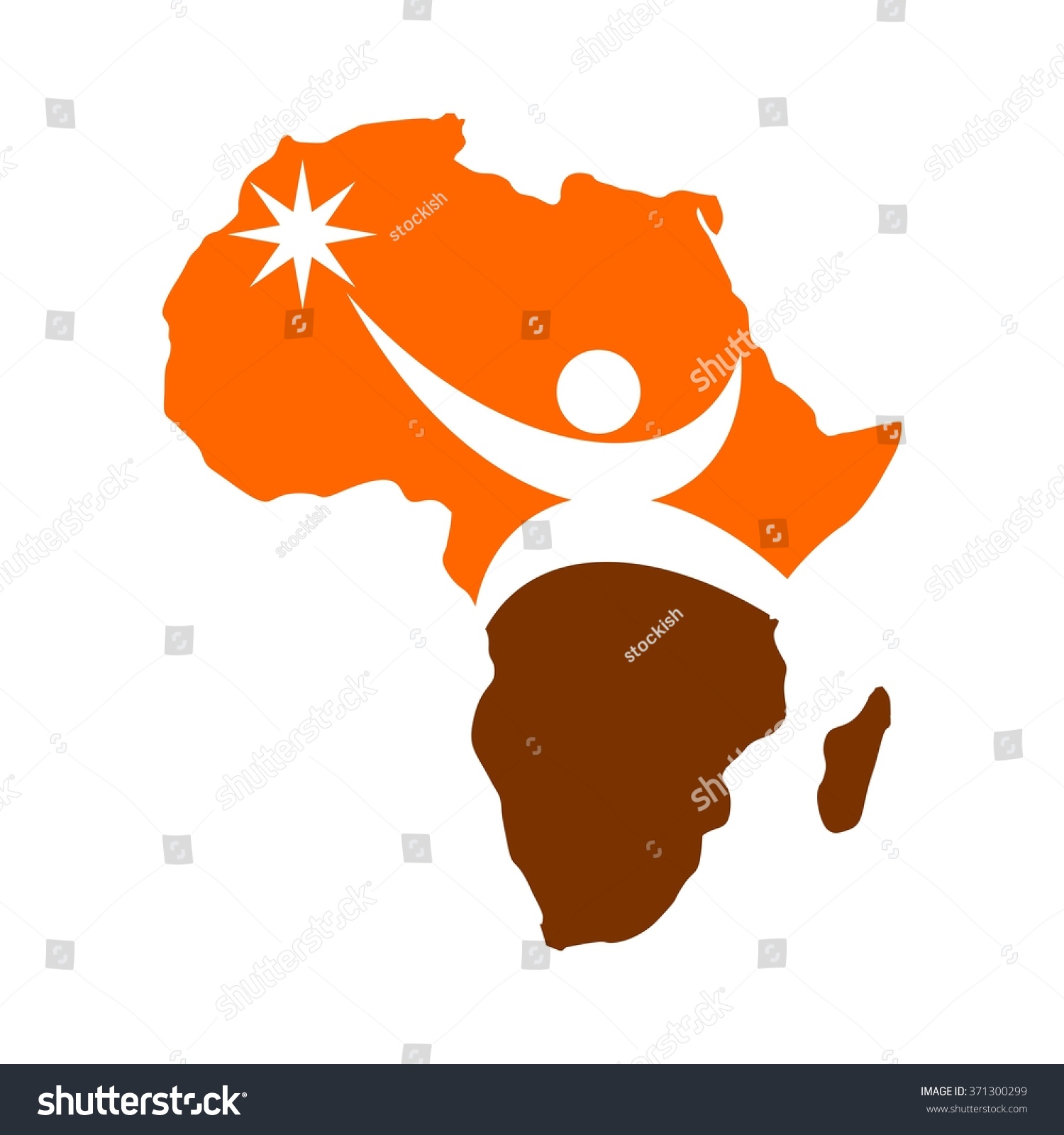 Africa Logo Vector Stock Vector (Royalty Free) 371300299