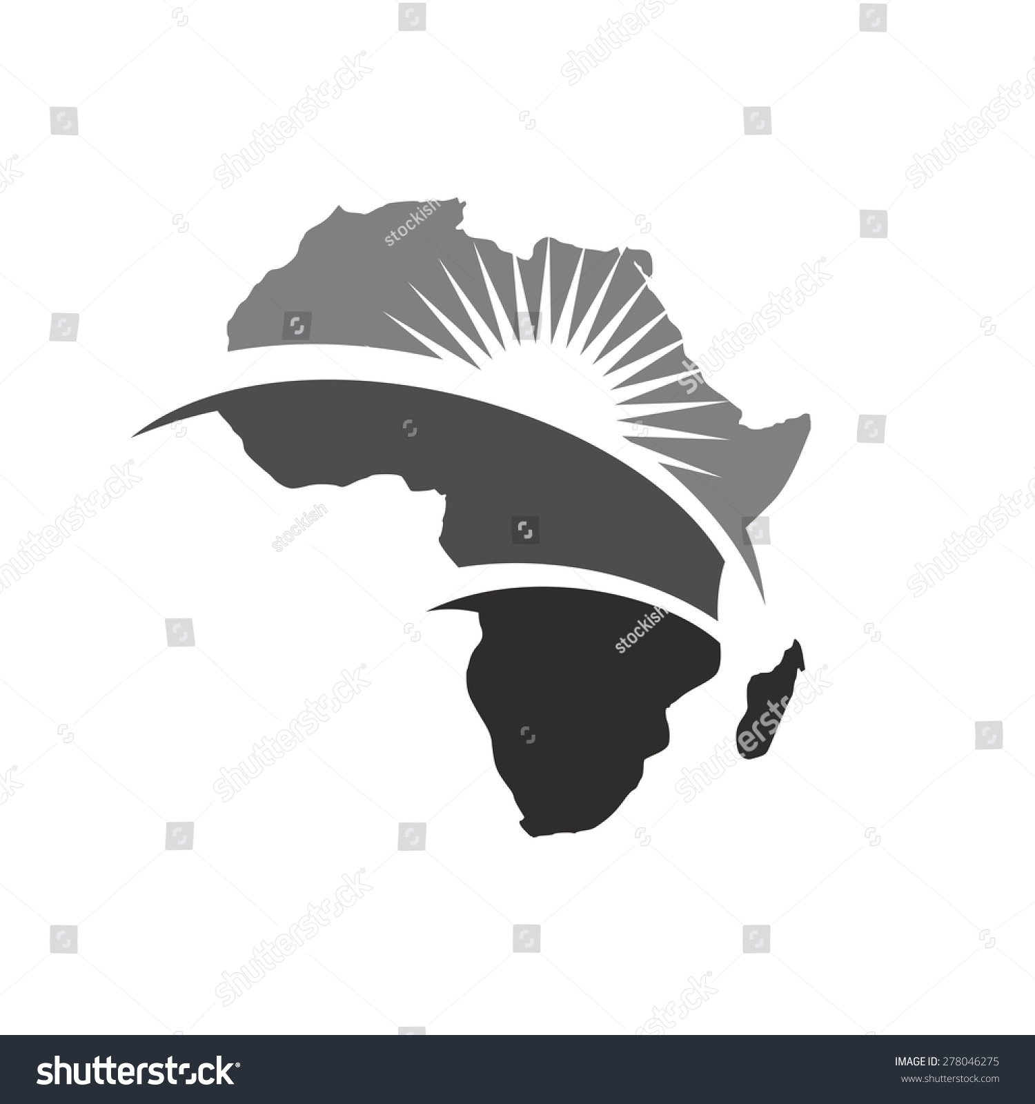 Africa Map Logo Template Stock Vector (Royalty Free) 278046275 ...