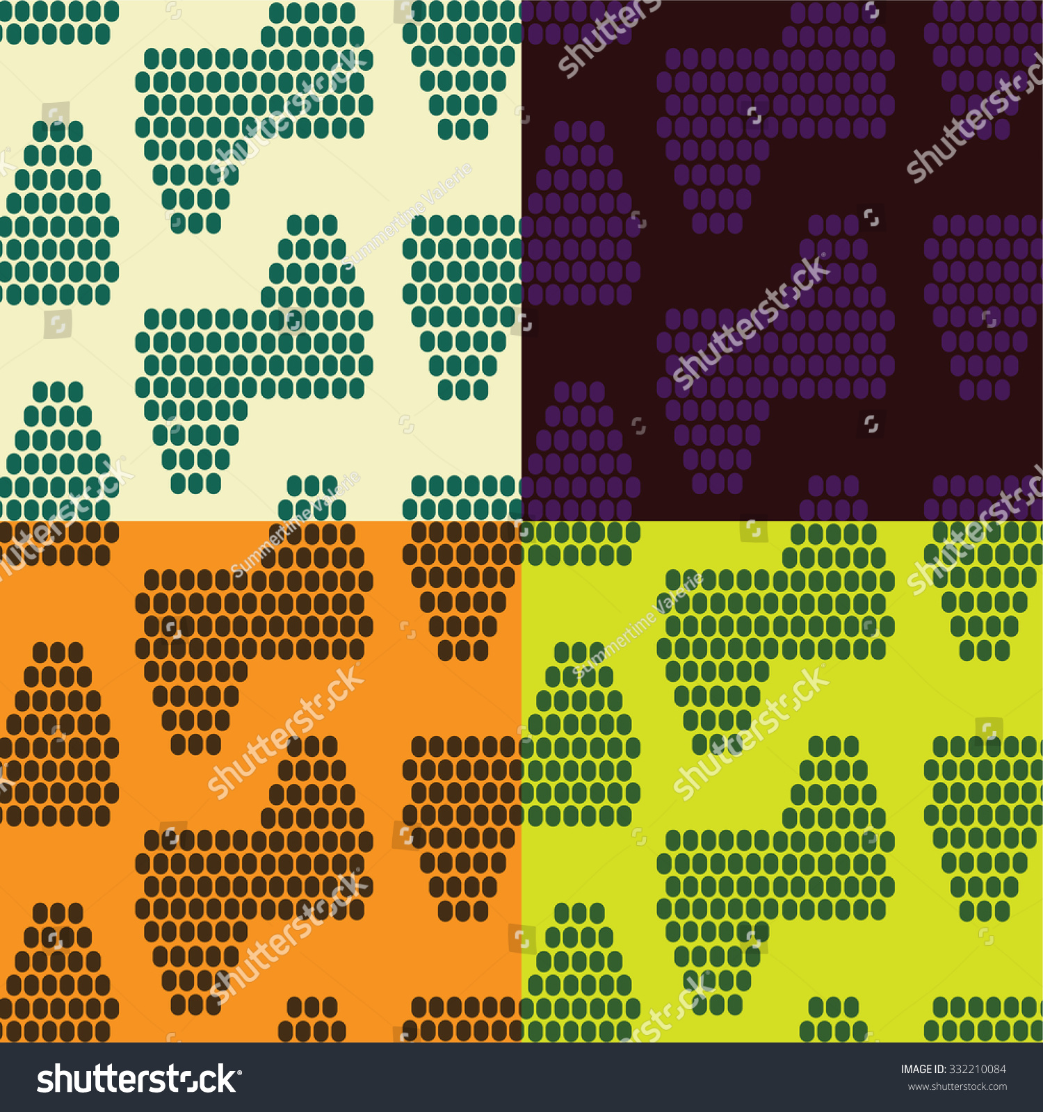 African Color Pattern Collection Stock Vector (Royalty Free) 332210084 ...