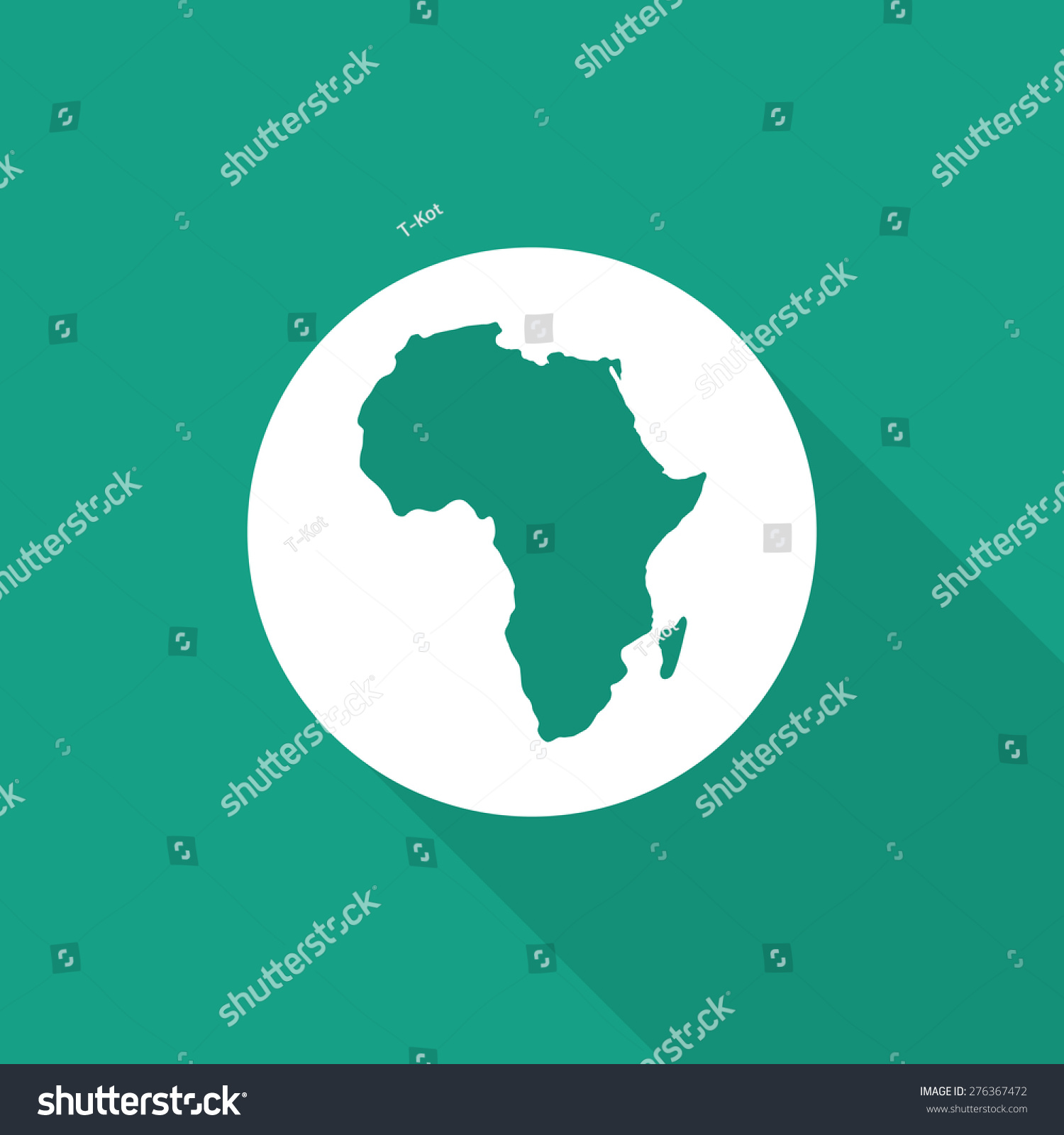 African Continent Icon Stok Vektör 276367472 - Shutterstock