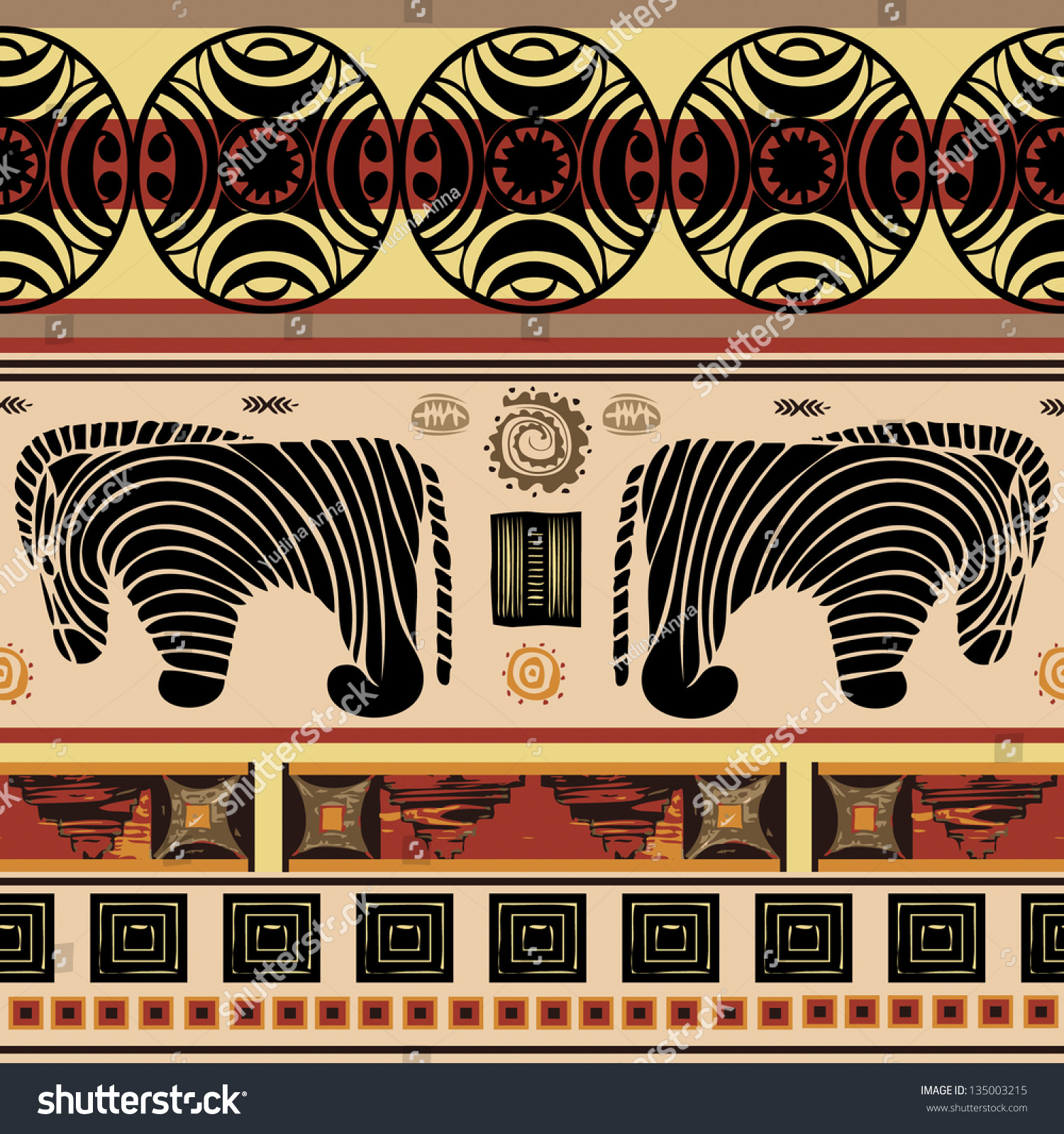 African Zebra Pattern Stock Vector (Royalty Free) 135003215 | Shutterstock