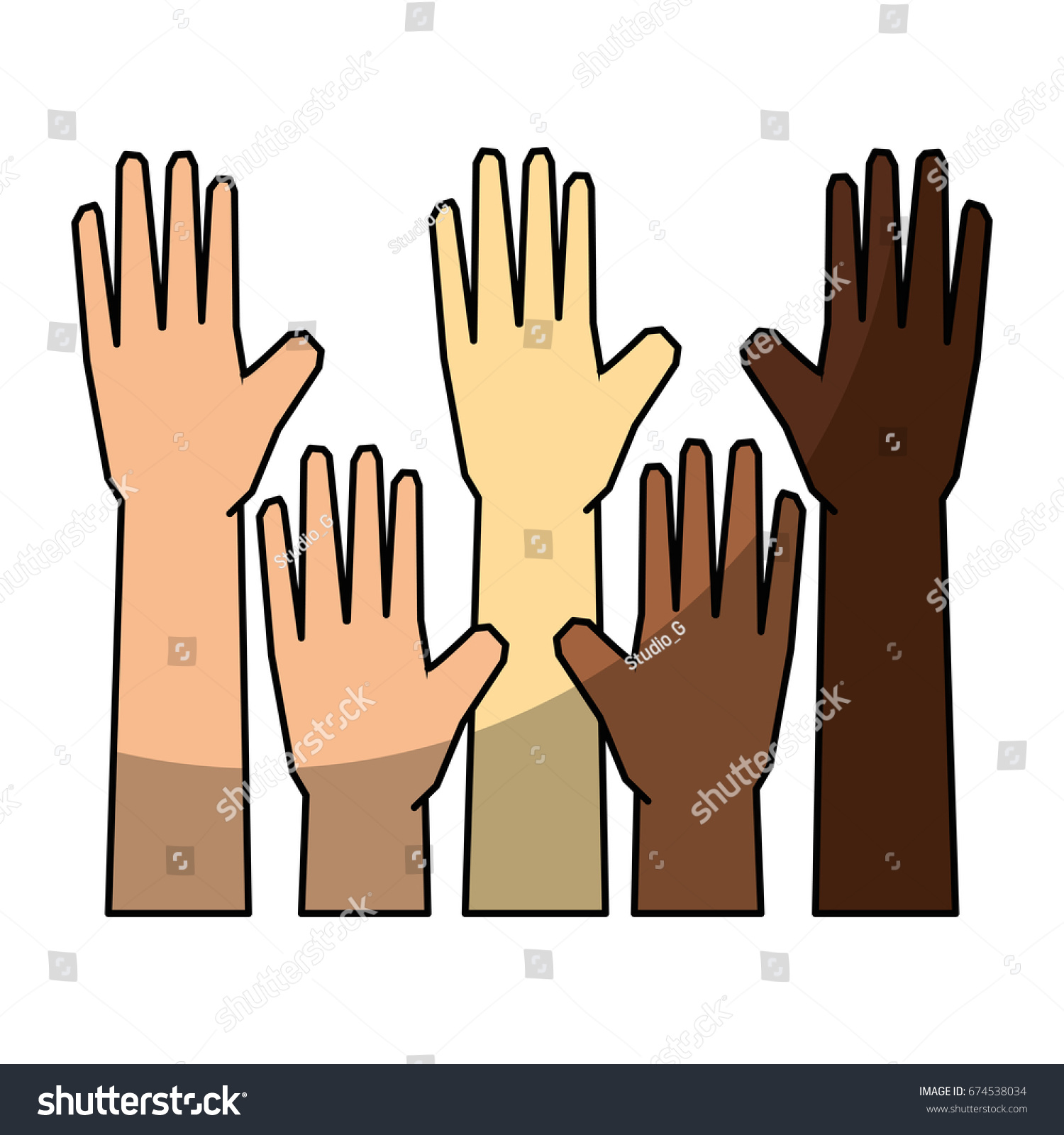 Afro Diversity Symbol Stock Vector (Royalty Free) 674538034 | Shutterstock