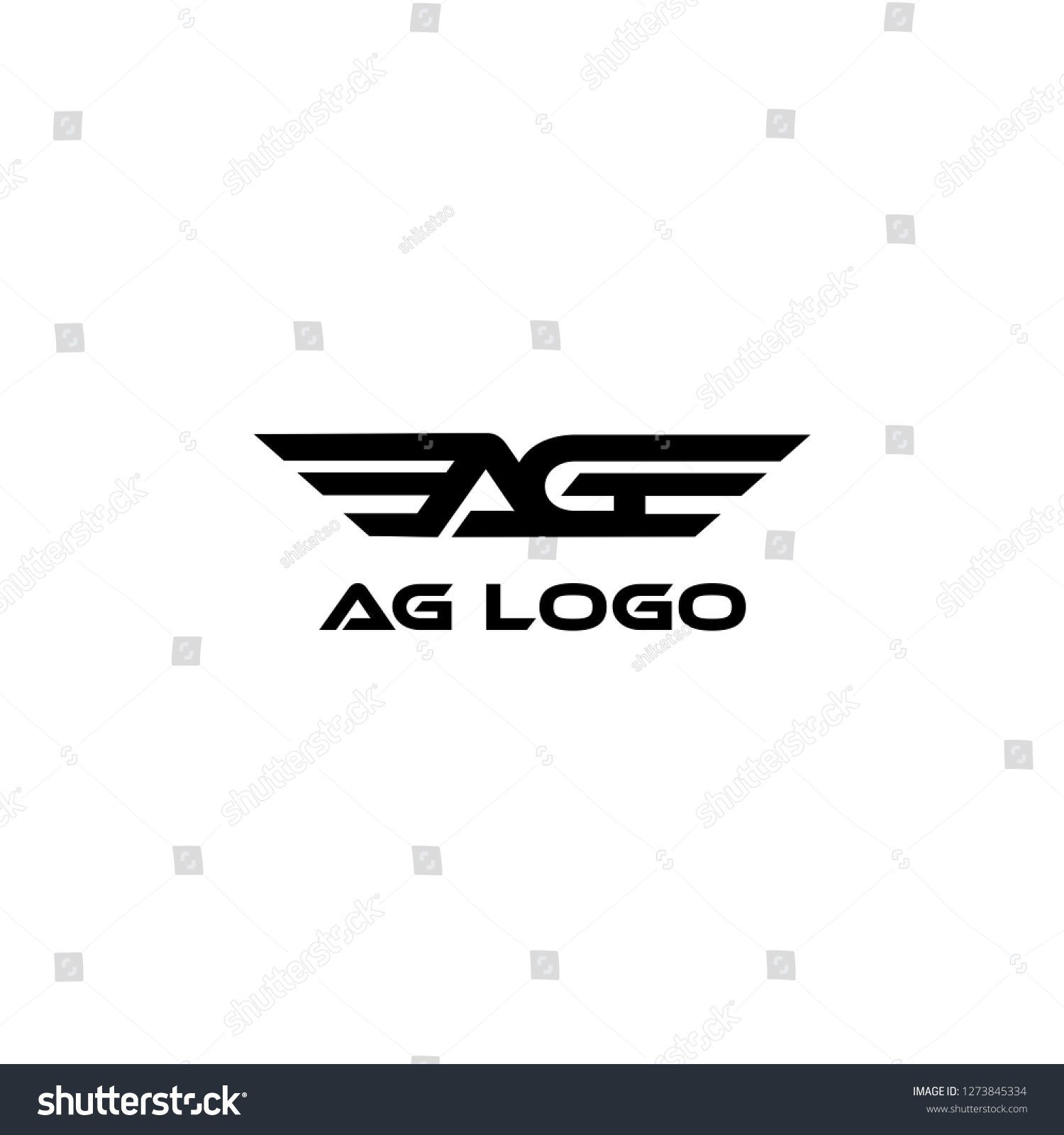 Ag Wings Logo Stock Vector (Royalty Free) 1273845334 | Shutterstock