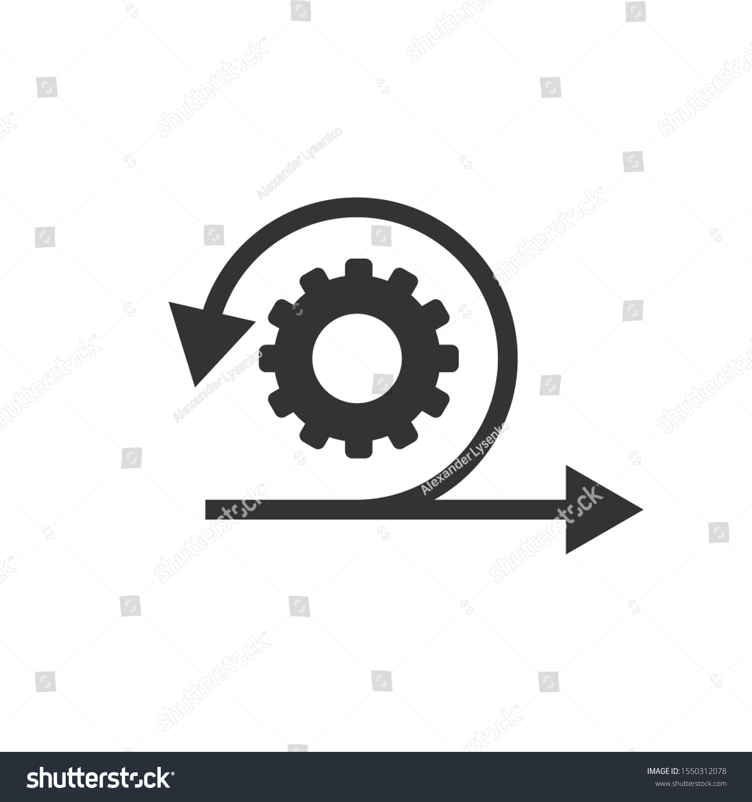 Agile Icon Flat Style Flexible Vector Stock Vector Royalty Free 1550312078
