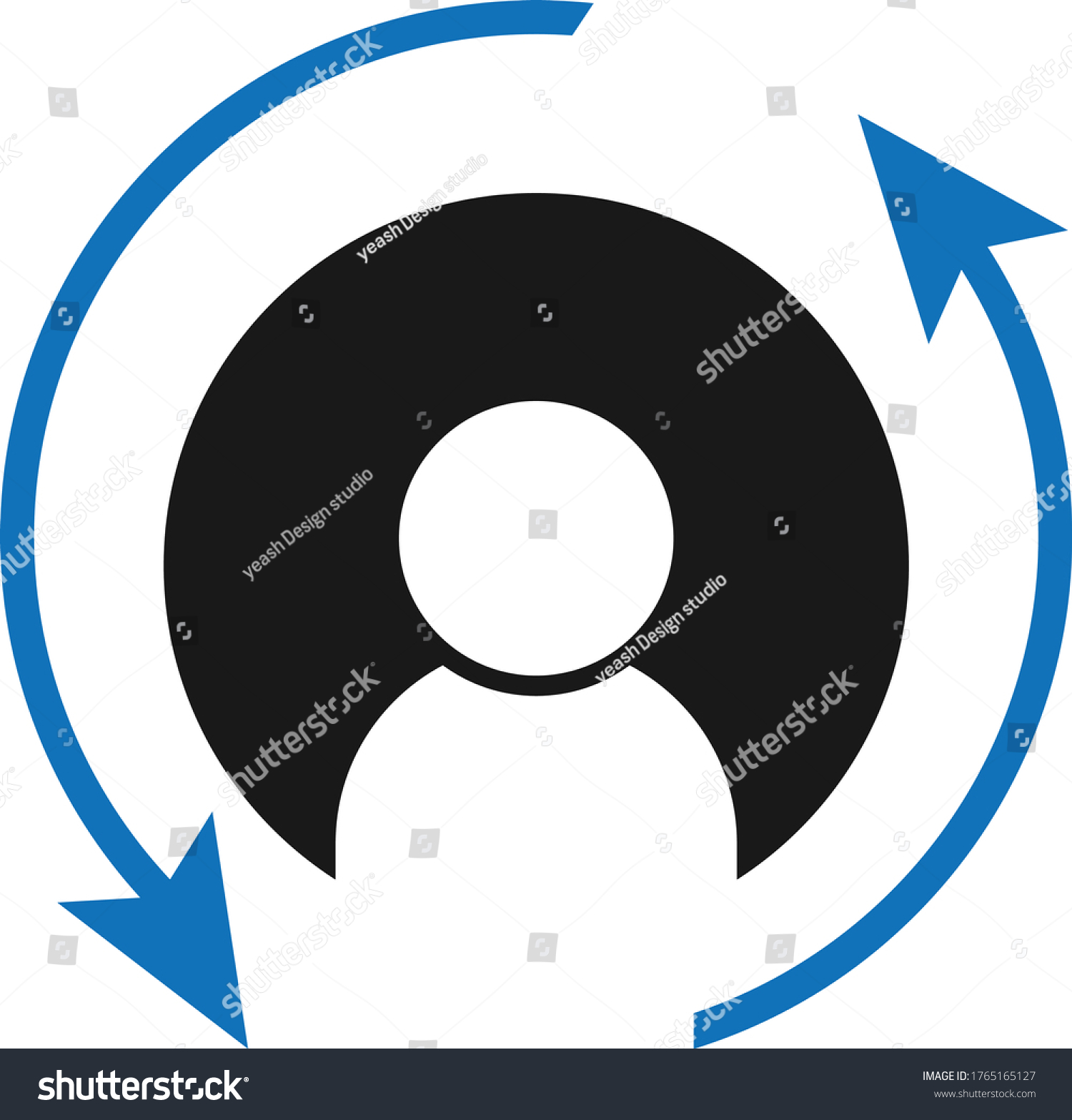Agile Manager Icon Vector Illustration Stock Vector (Royalty Free ...