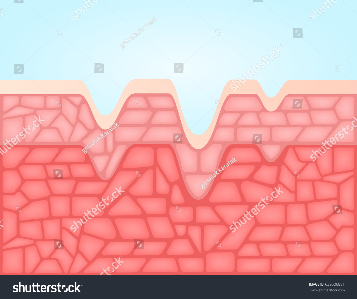 Aging Human Skin Vector Background: เวกเตอร์สต็อก (ปลอดค่าลิขสิทธิ์ ...