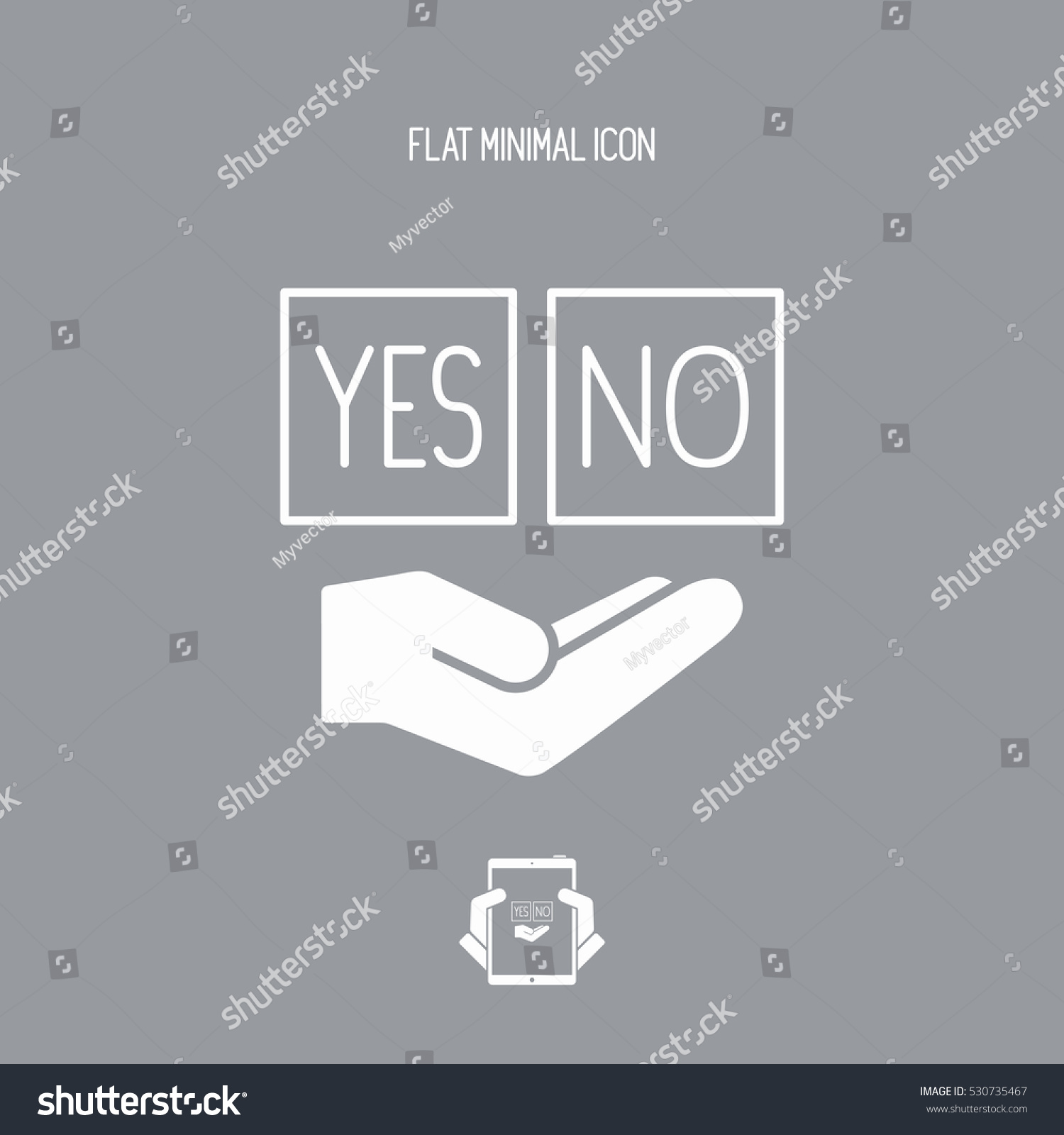 Agreement Box Minimal Vector Icon Stock Vector (Royalty Free) 530735467 ...