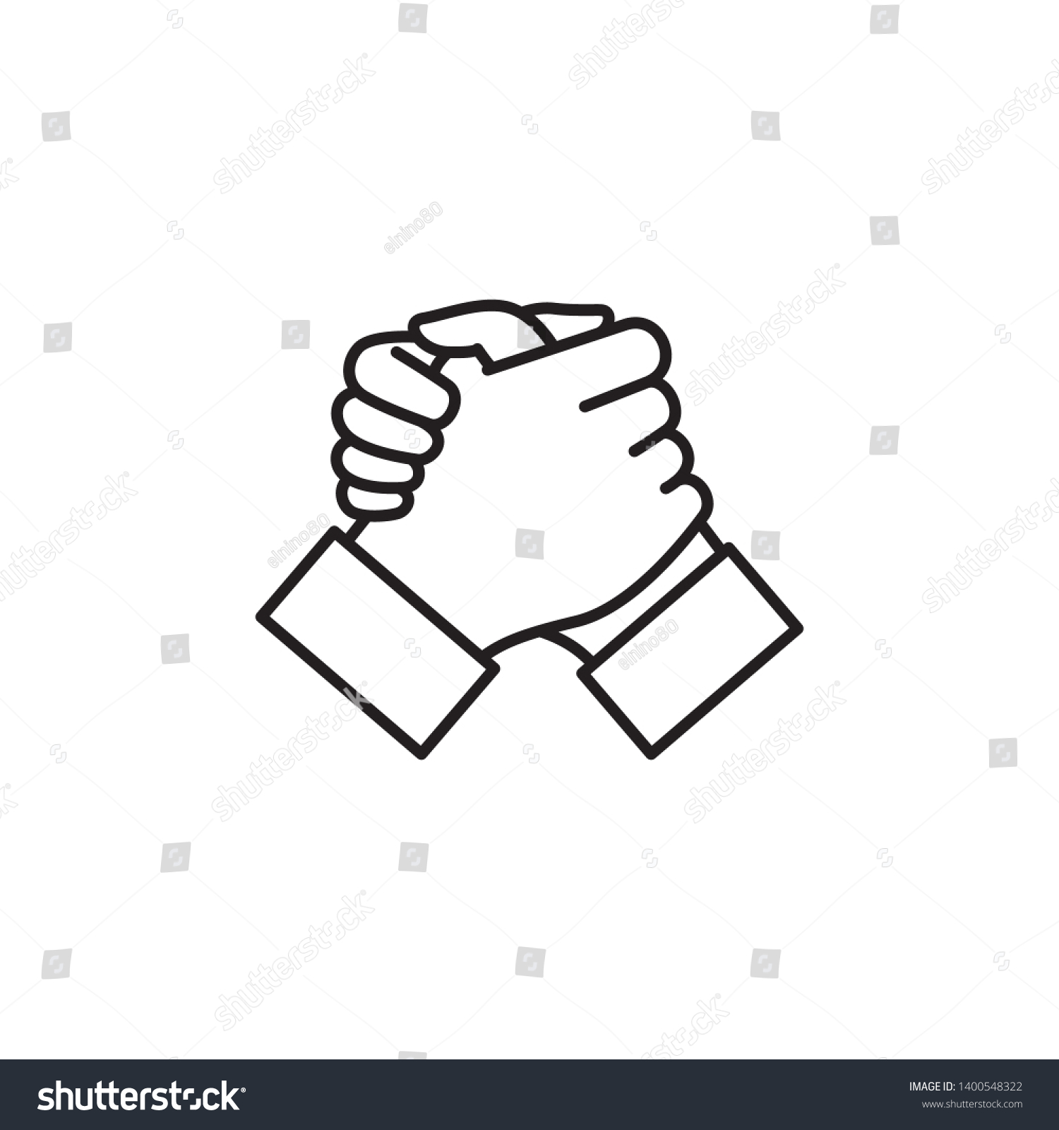Agreement Hand Handshake Icon Editable Vector Stock Vector (Royalty ...