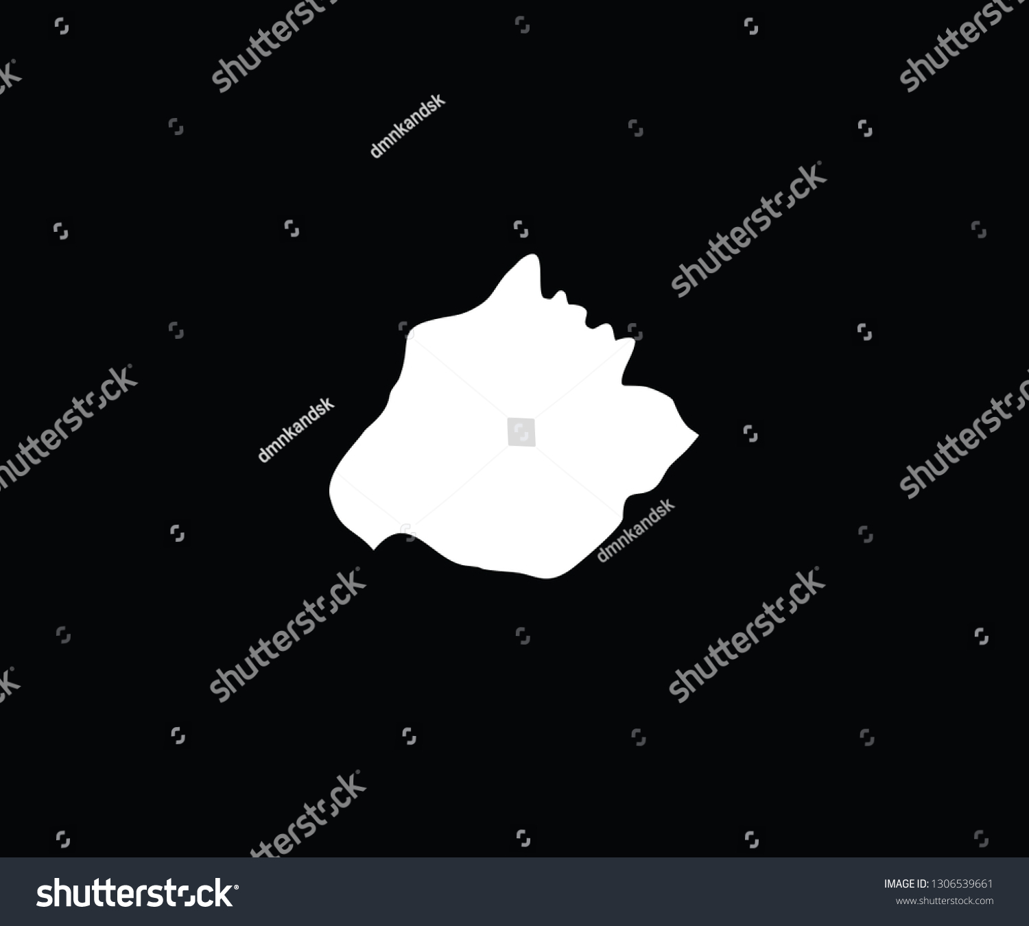 Aguascalientes Outline Map Mexico State Stock Vector (Royalty Free ...