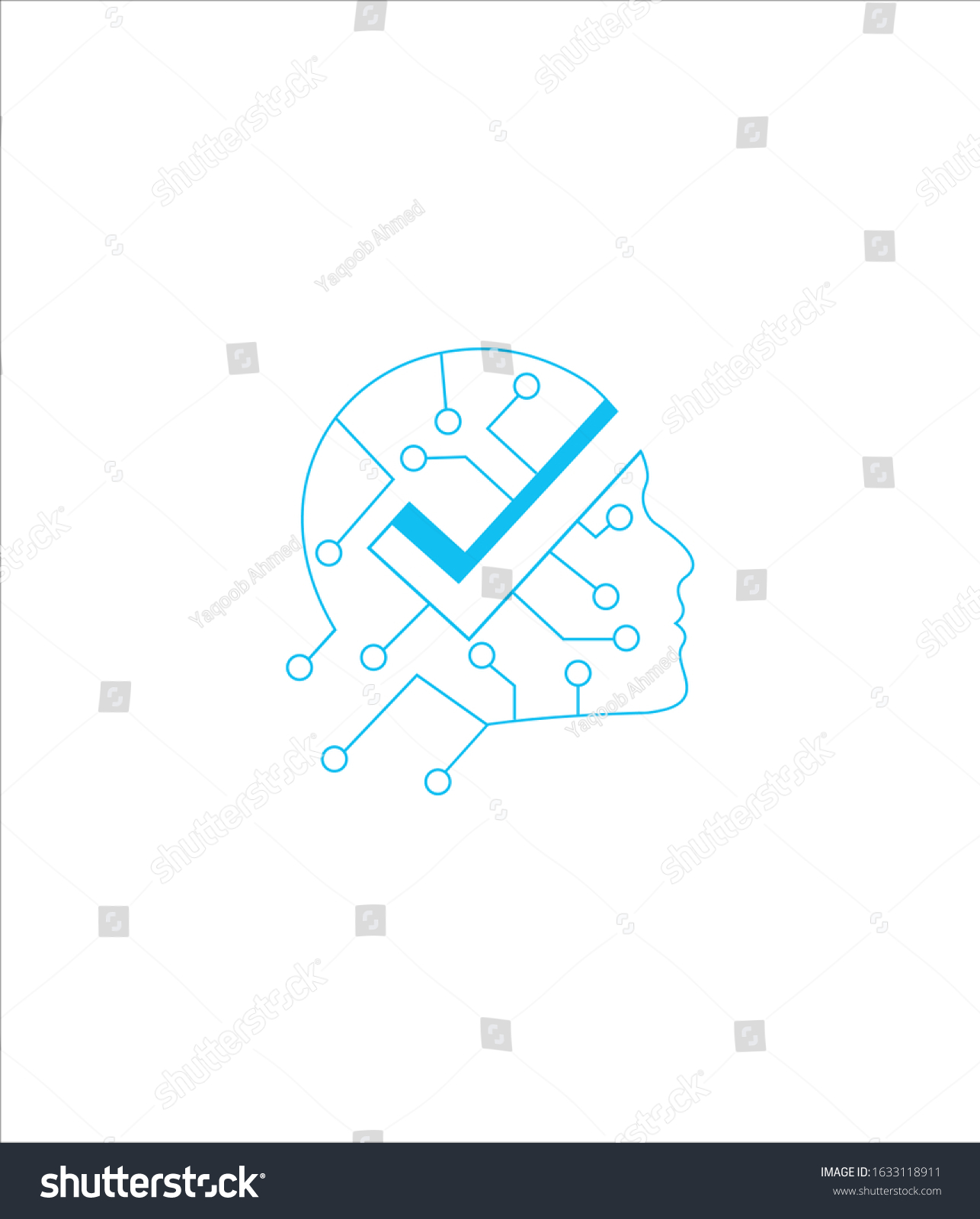 Ai Logo Check Mark Artificial Intelligence Stock Vector (Royalty Free ...
