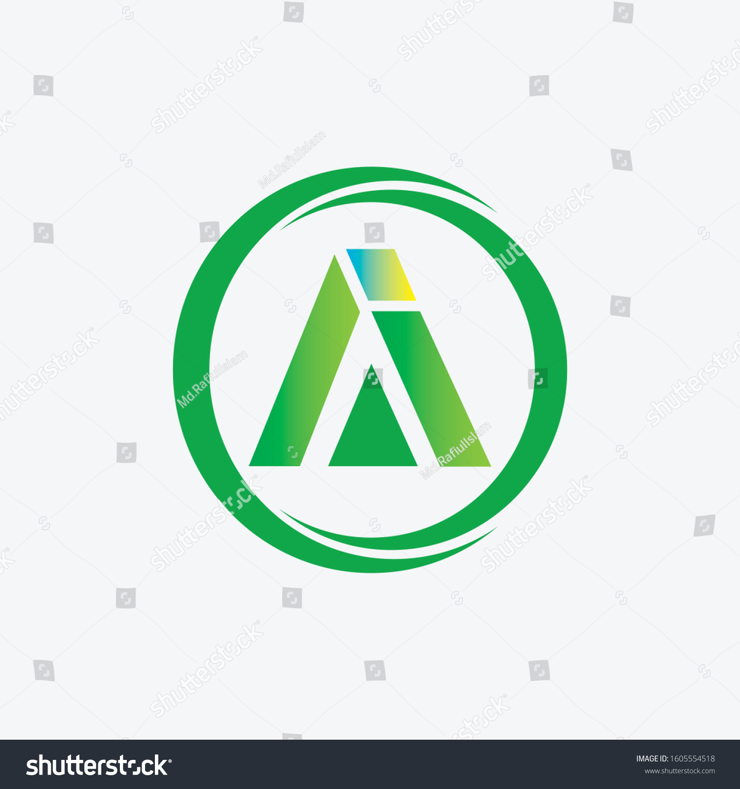 Ai Square Framed Letter Logo Design Stock Vector (Royalty Free ...