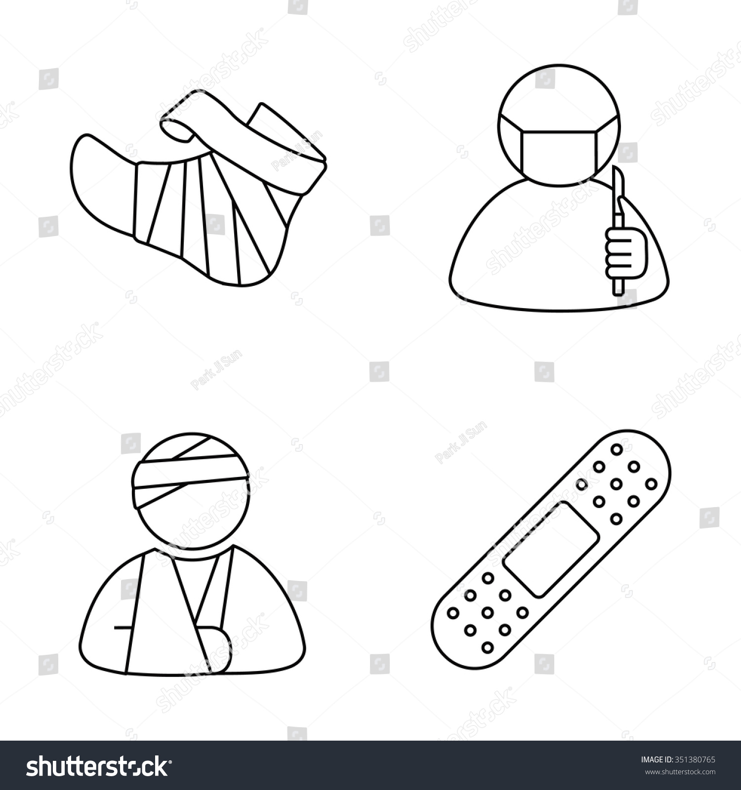 2,066 Band aid outline Stock Illustrations, Images & Vectors | Shutterstock