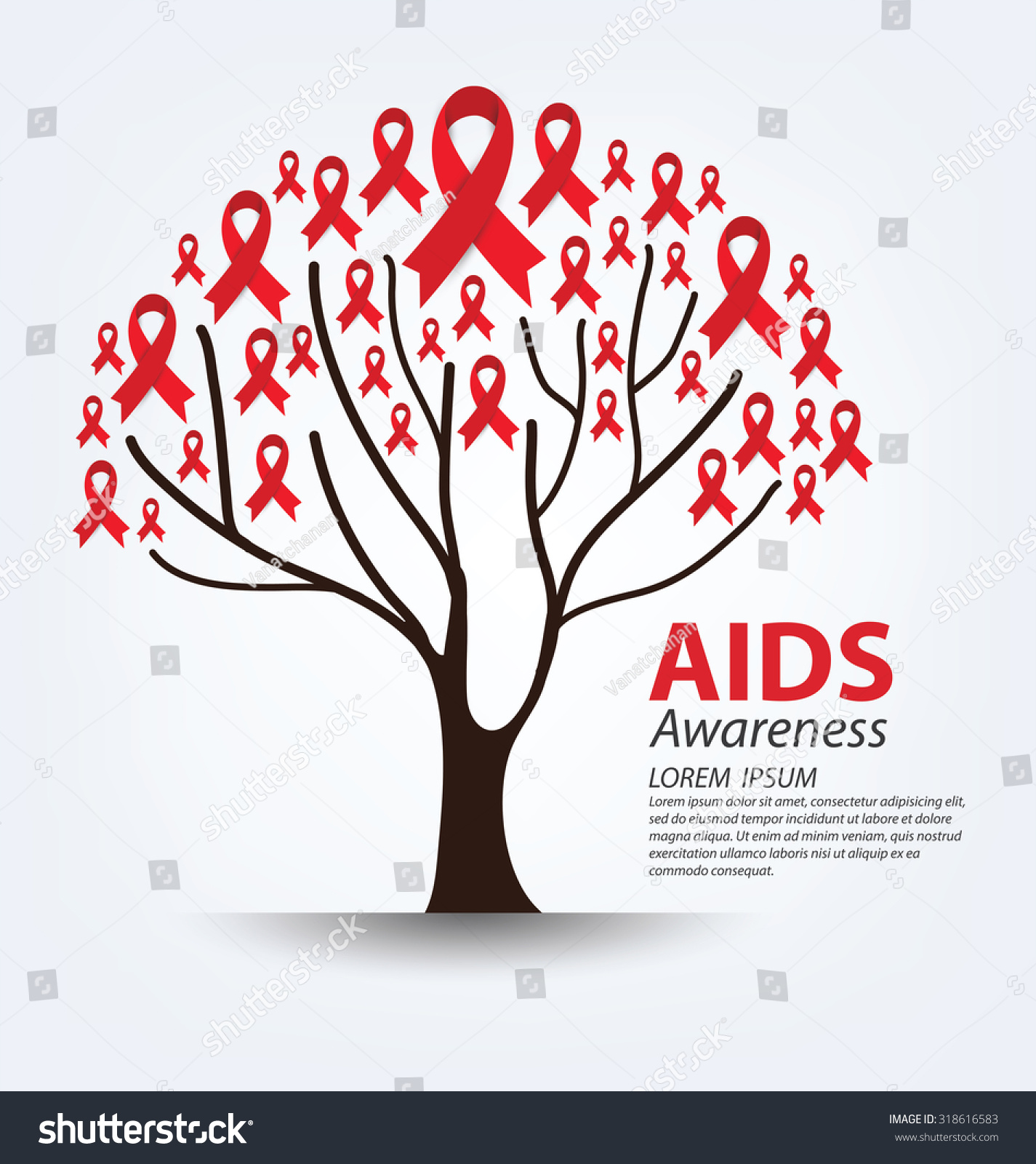 Aids Awareness Vector Illustration Stock Vector (Royalty Free ...