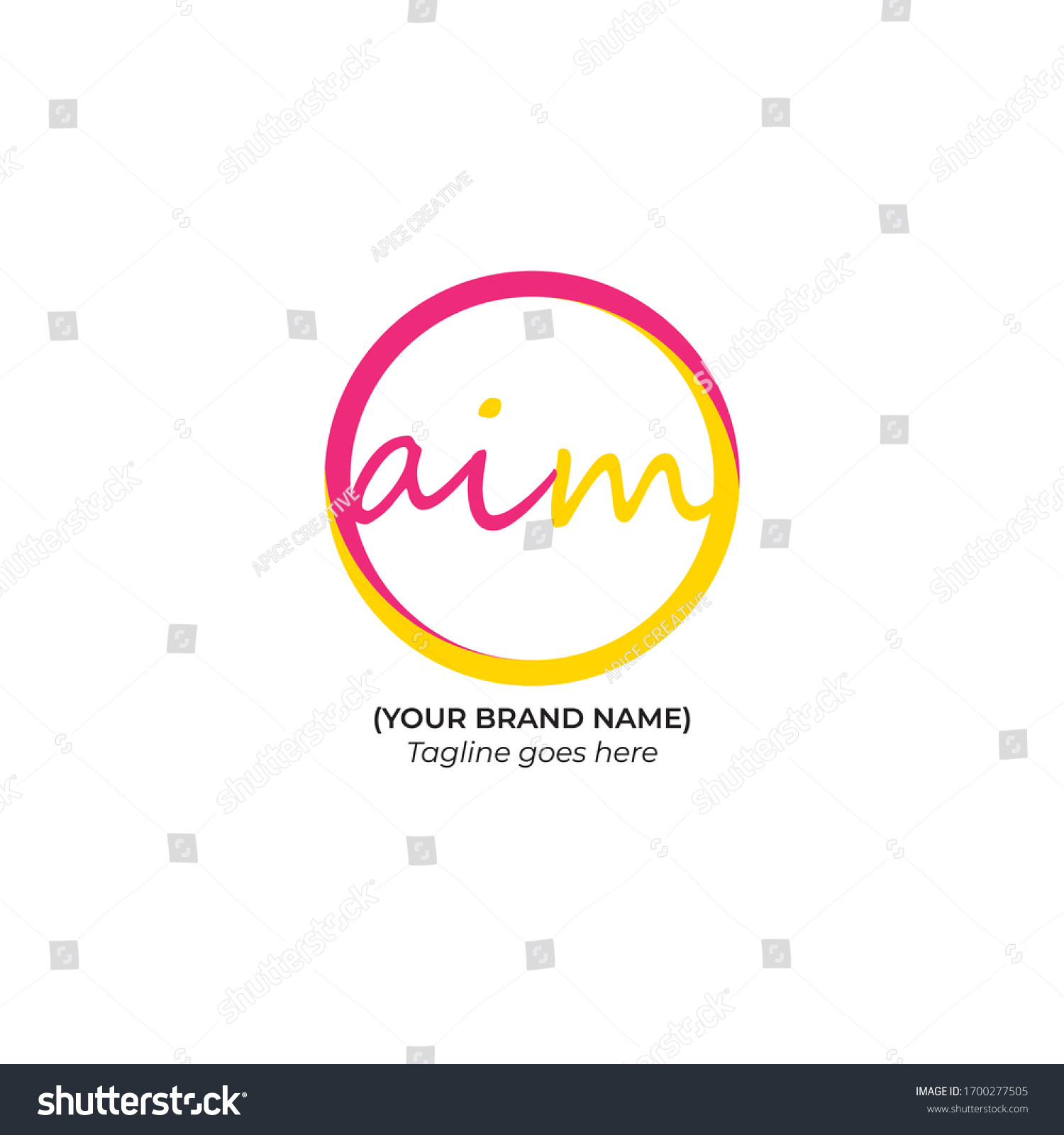 Aim Vector Logo Design Aim Creative Stock Vector (Royalty Free) 1700277505