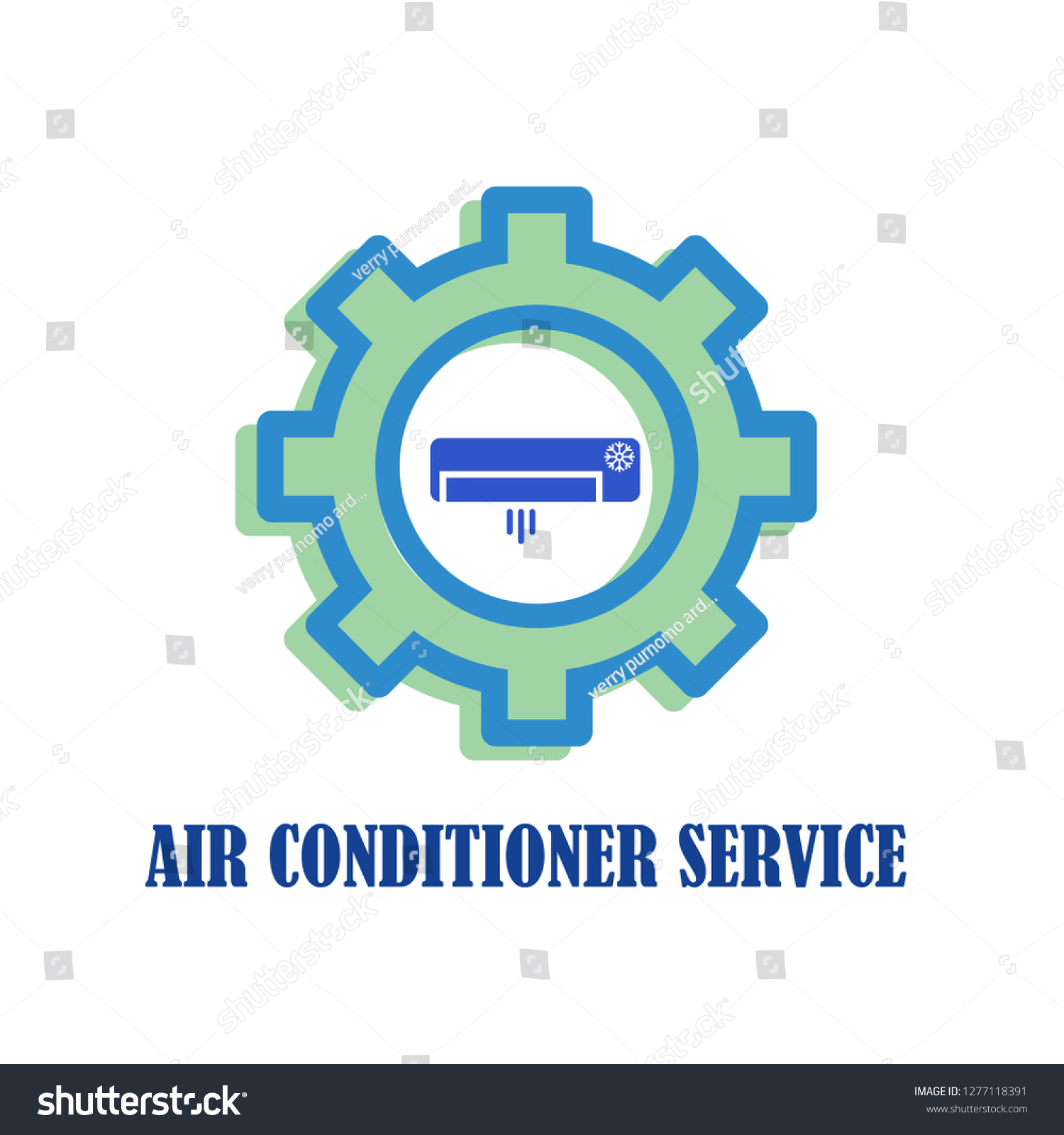 Air Conditioner Logo Stock Vector (Royalty Free) 1277118391 | Shutterstock