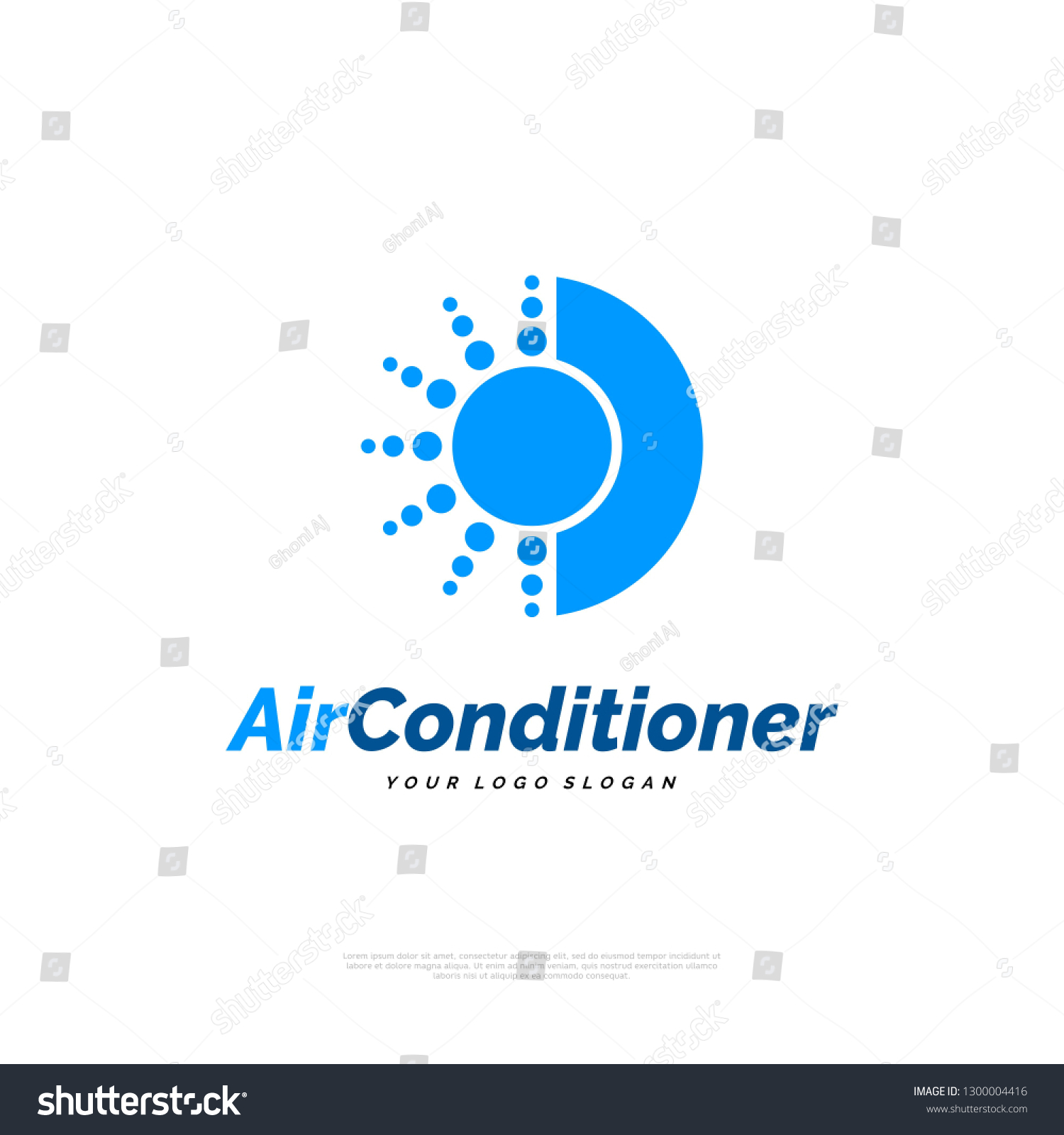 Air Conditioner Logo Design Template Creative Stock Vector (Royalty ...