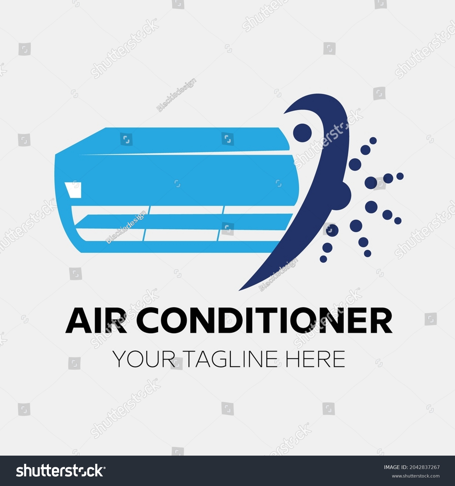 Air Conditioner Logo Vector Icon Illustration Stock Vector (Royalty ...