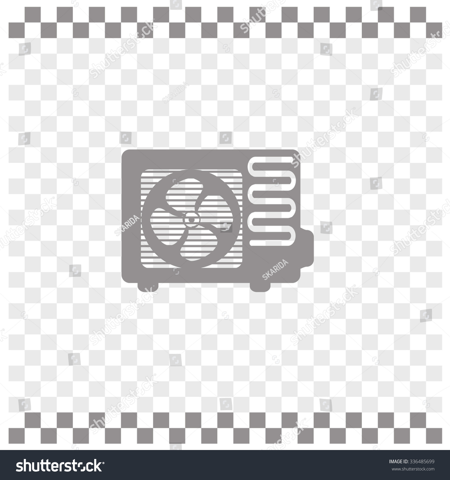Air Conditioner Vector Icon Outdoor Unit: เวกเตอร์สต็อก (ปลอดค่า ...