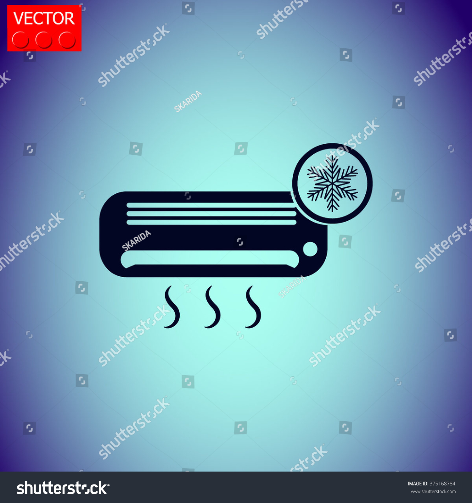 Air Conditioner Vector Icon Outdoor Unit Stock Vector (Royalty Free ...