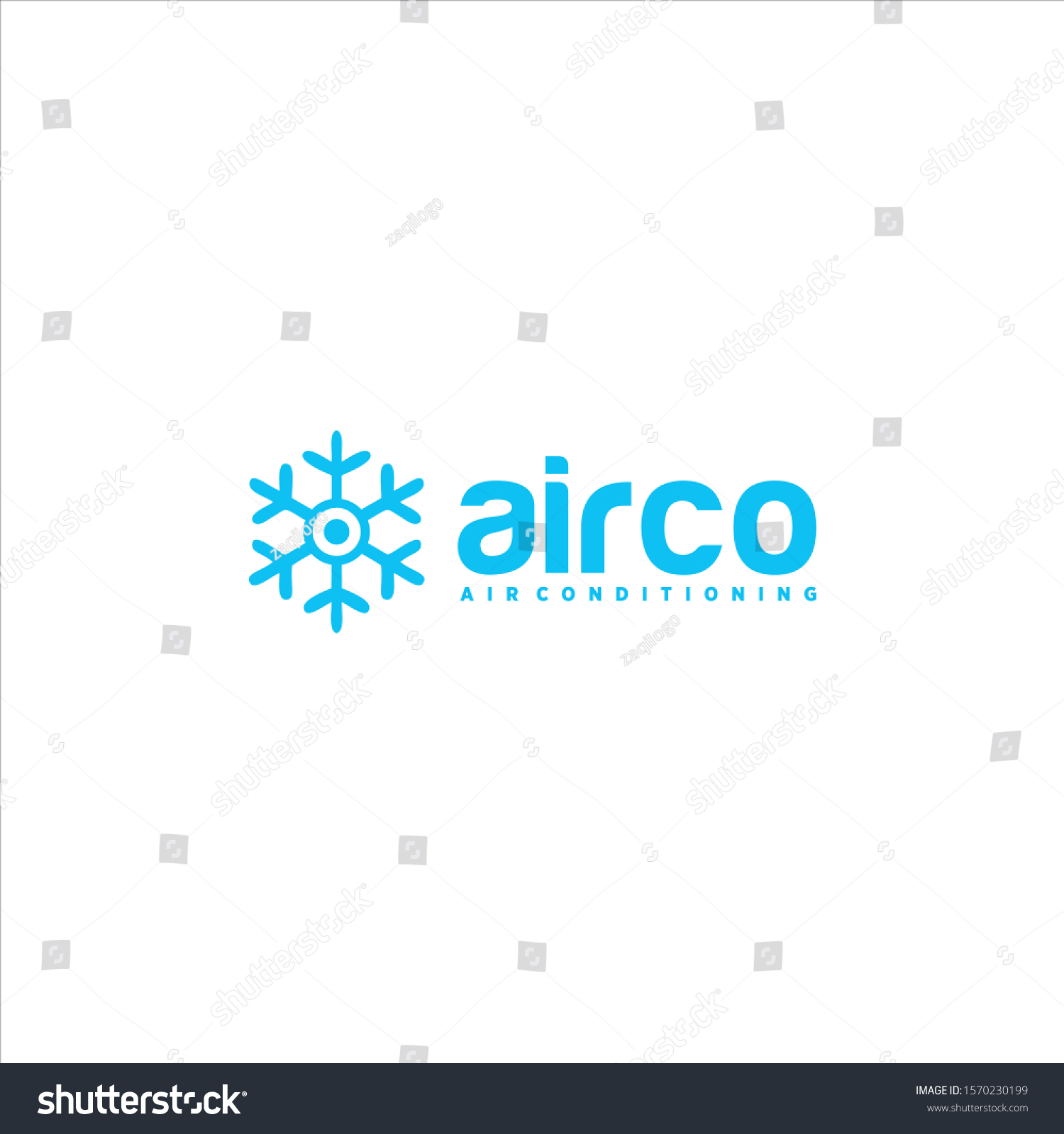 Air Conditioning Logo Template Logo Simple Stock Vector (Royalty Free ...