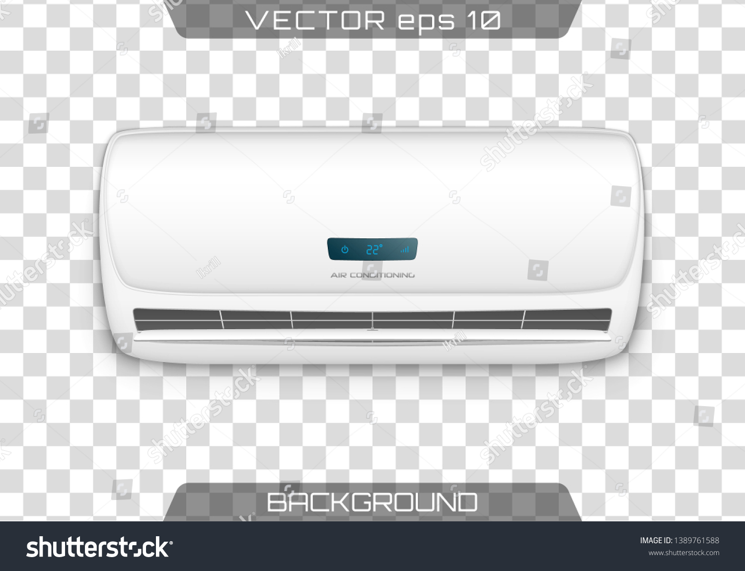 Air Conditioning Vector On Transparent Background Stock Vector (Royalty ...