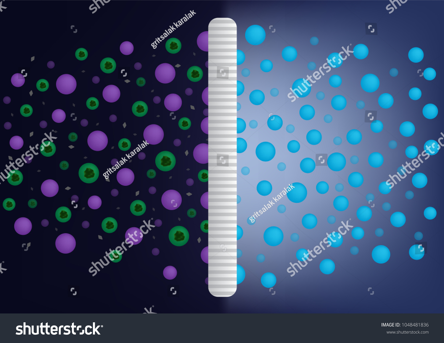 Air Filter Bacteria Dust Vector Stock Vector (Royalty Free) 1048481836 ...