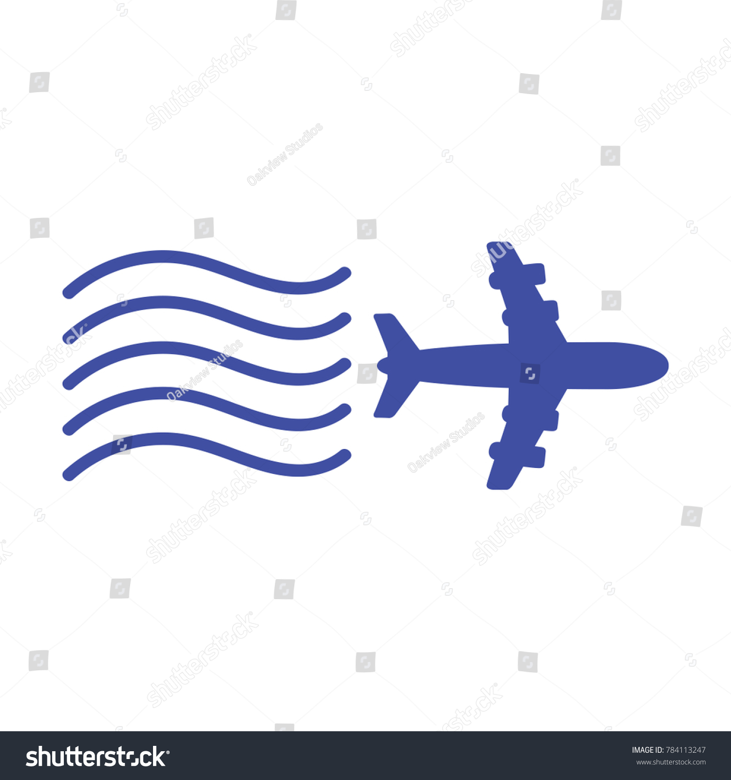 Air Mail Plane Symbol Stock Vector (Royalty Free) 784113247 | Shutterstock