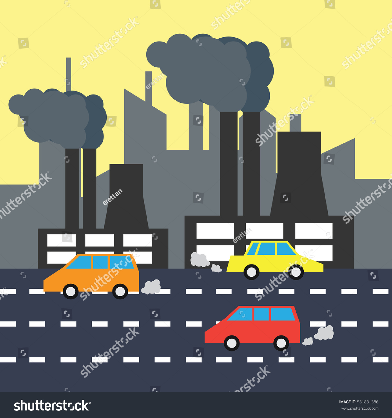 Air Pollution Poster 스톡 벡터(로열티 프리) 581831386 | Shutterstock