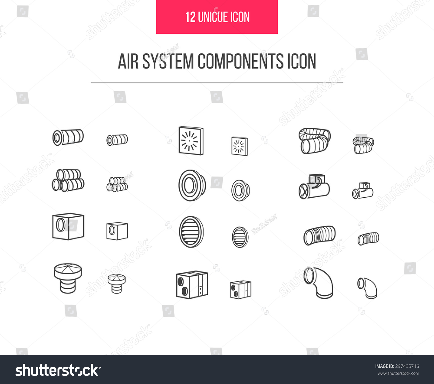 Air System Components Icon Unique Icon Stock Vector (Royalty Free ...