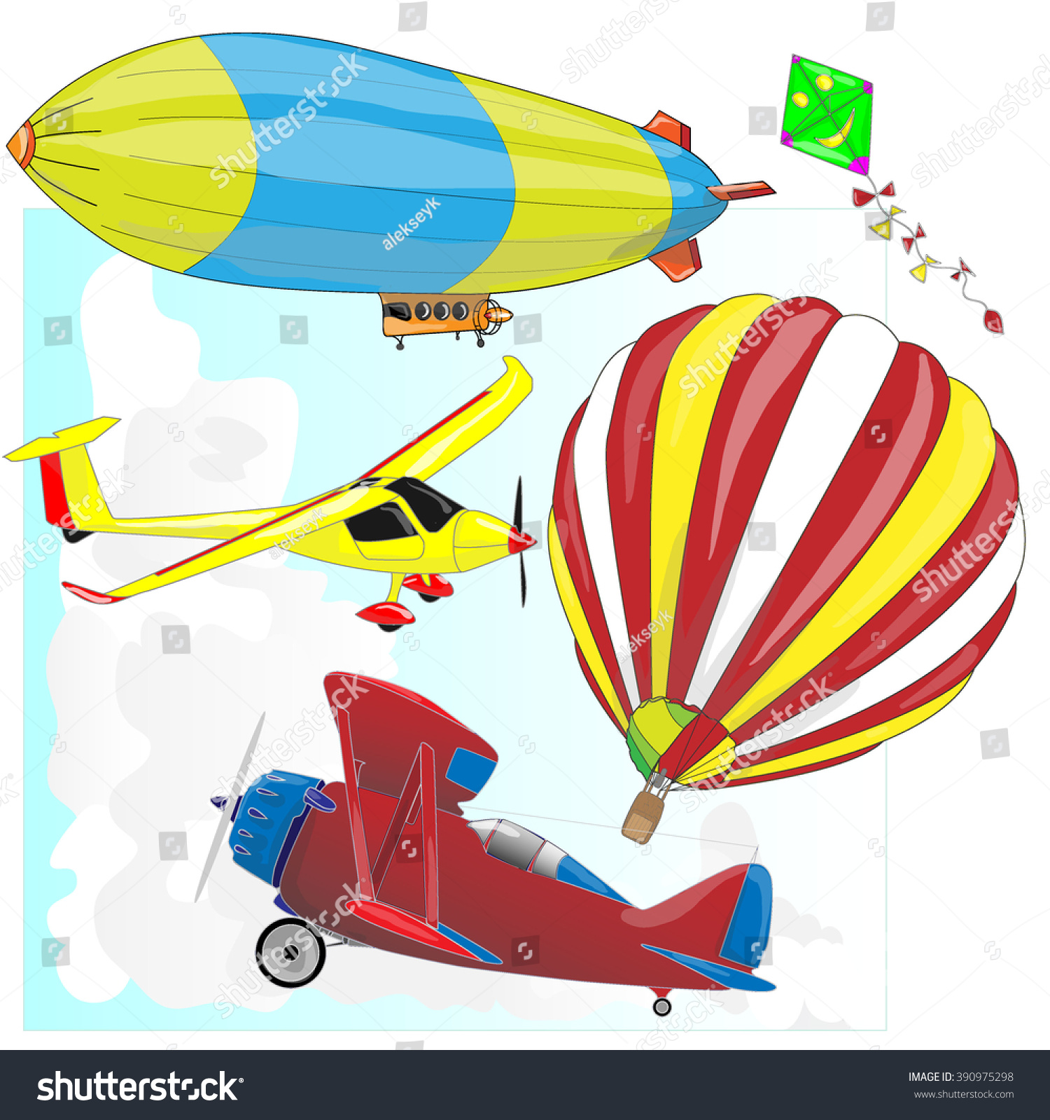 Air Transportation Items Vector Set: เวกเตอร์สต็อก (ปลอดค่าลิขสิทธิ์ ...