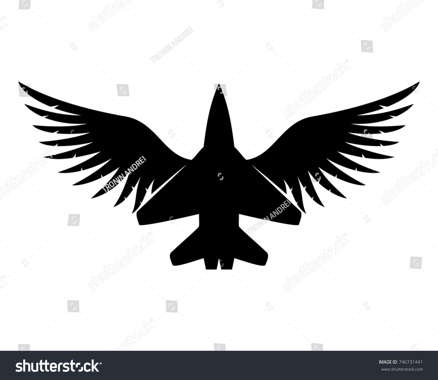 Aircraft Wings Stock Vector (Royalty Free) 746731441 | Shutterstock