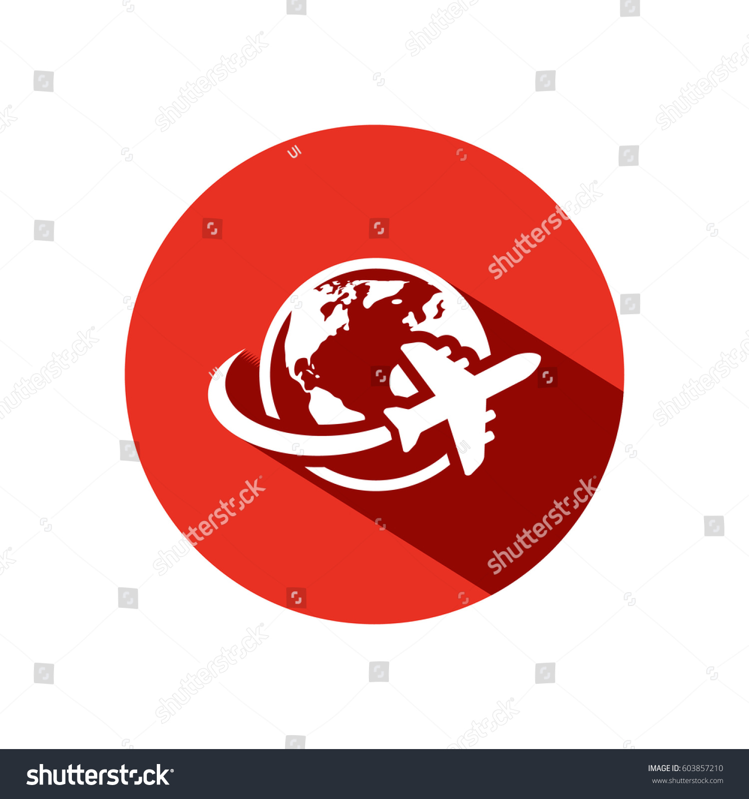 Aircraft World Vector Icon Stock Vector (Royalty Free) 603857210 ...
