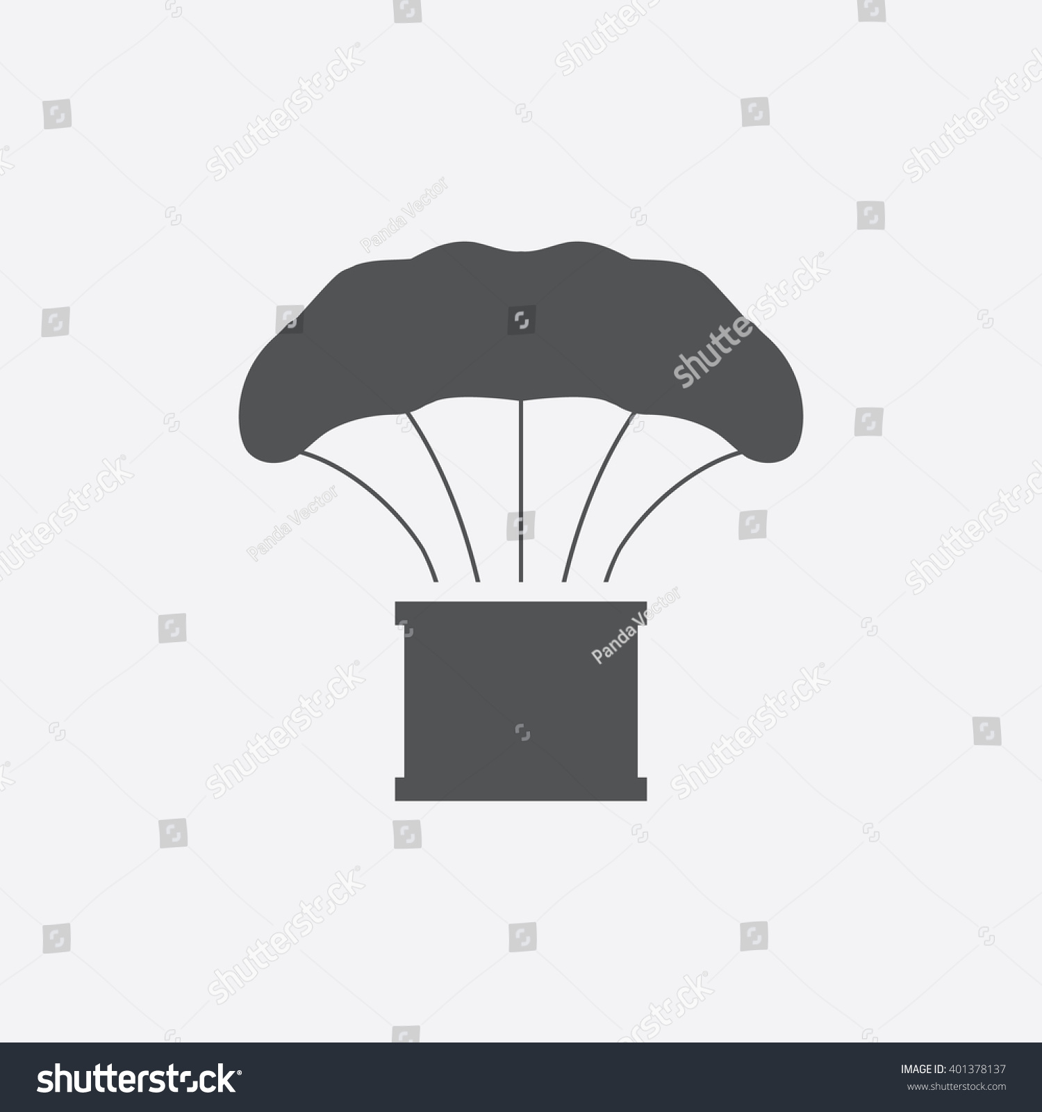 Airdrop Cargo Icon Stock Vector (Royalty Free) 401378137 | Shutterstock