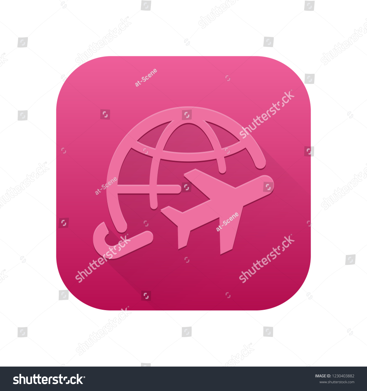 Airline App Icon Stock Vector (Royalty Free) 1230403882 | Shutterstock