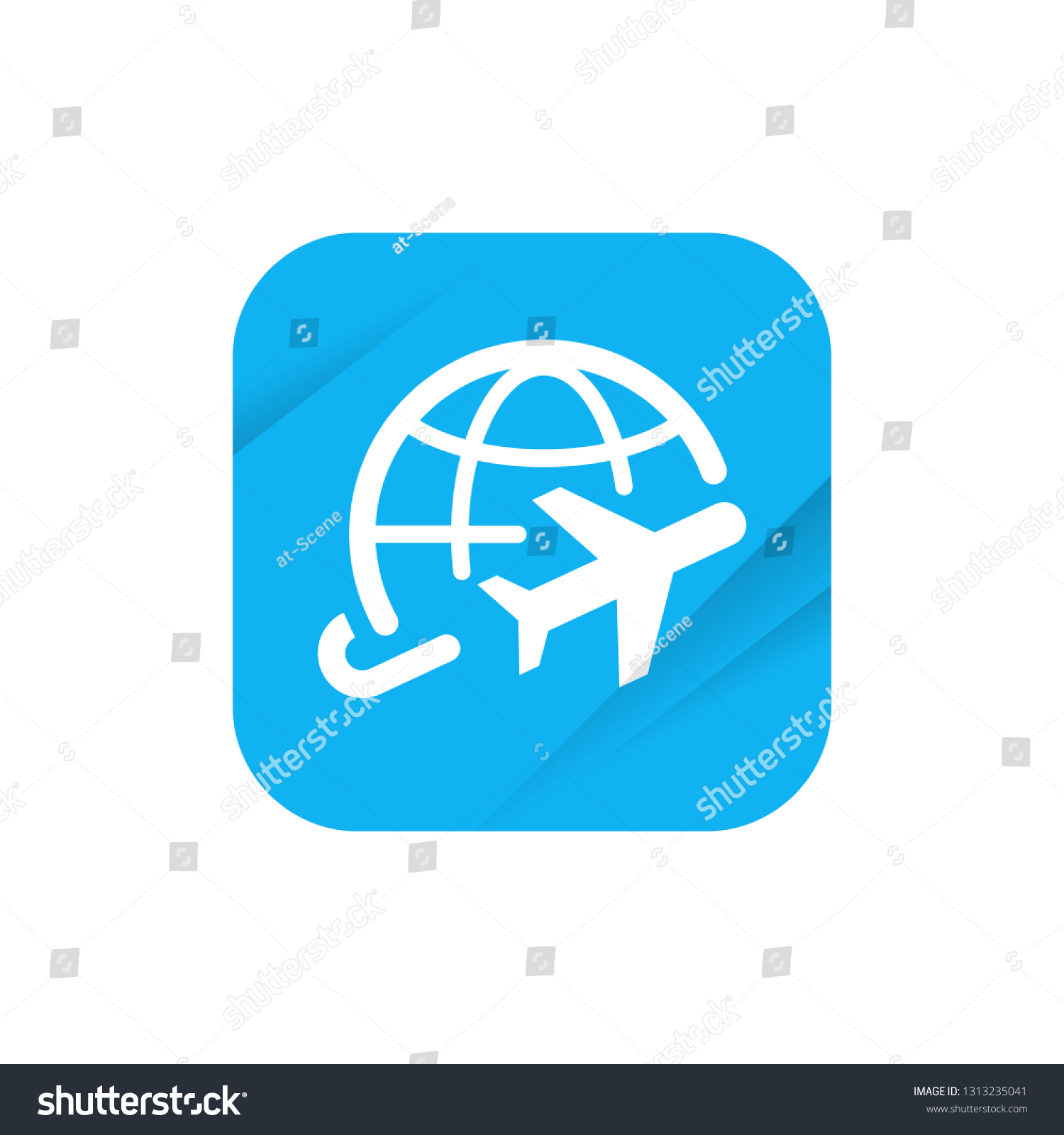 Airline App Icon: vector de stock (libre de regalías) 1313235041 ...