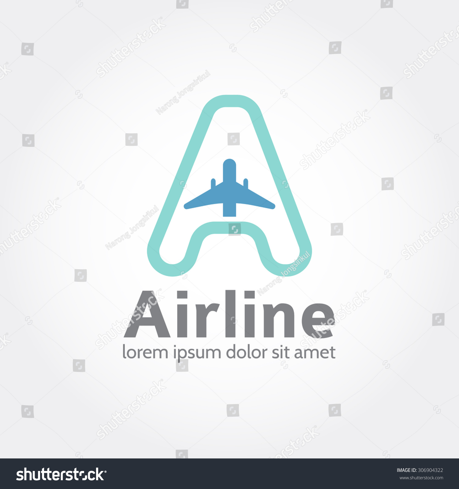 Airline Logo Design Stock Vector (Royalty Free) 306904322 | Shutterstock