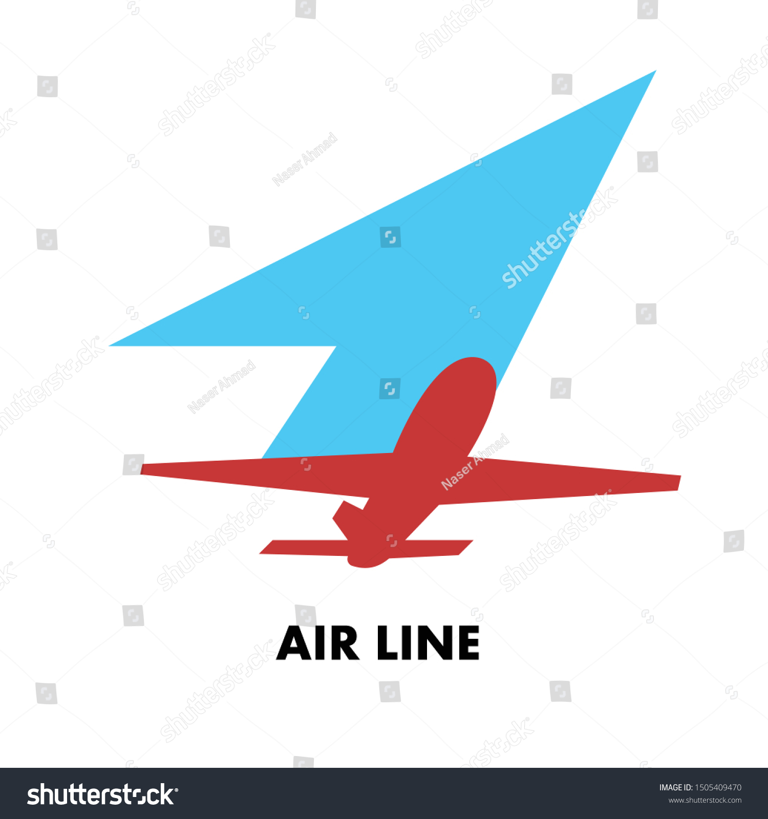 Airline Vector Logo Design Plane Image Stock Vector (Royalty Free ...