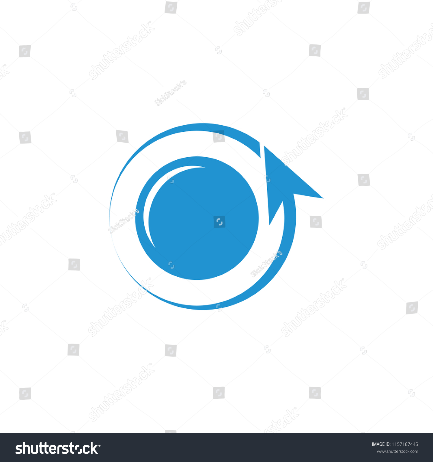 Airplane Fly Circle Global Logo Vector Stock Vector (Royalty Free ...