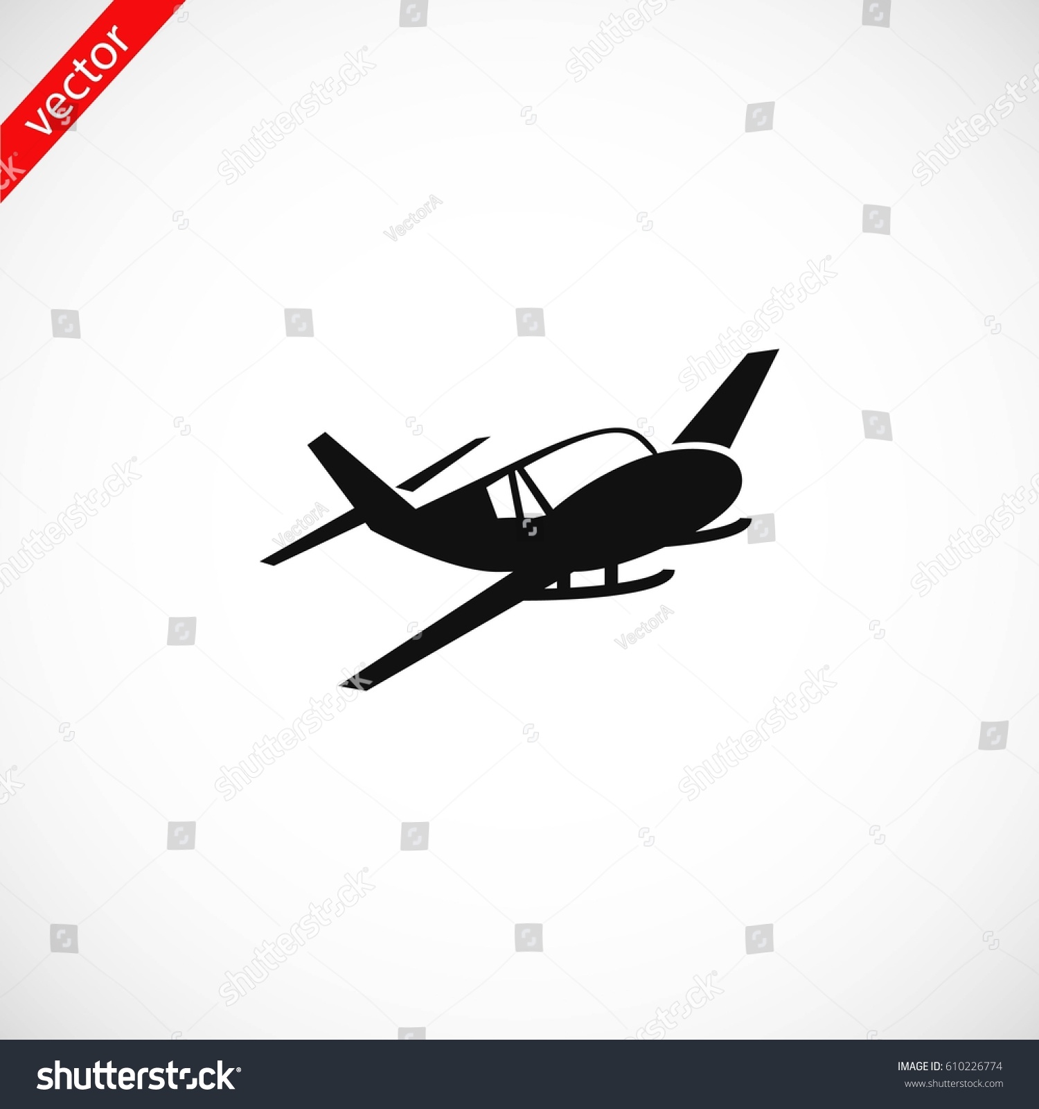 Airplane Icon Flat Design Best Vector: เวกเตอร์สต็อก (ปลอดค่าลิขสิทธิ์ ...