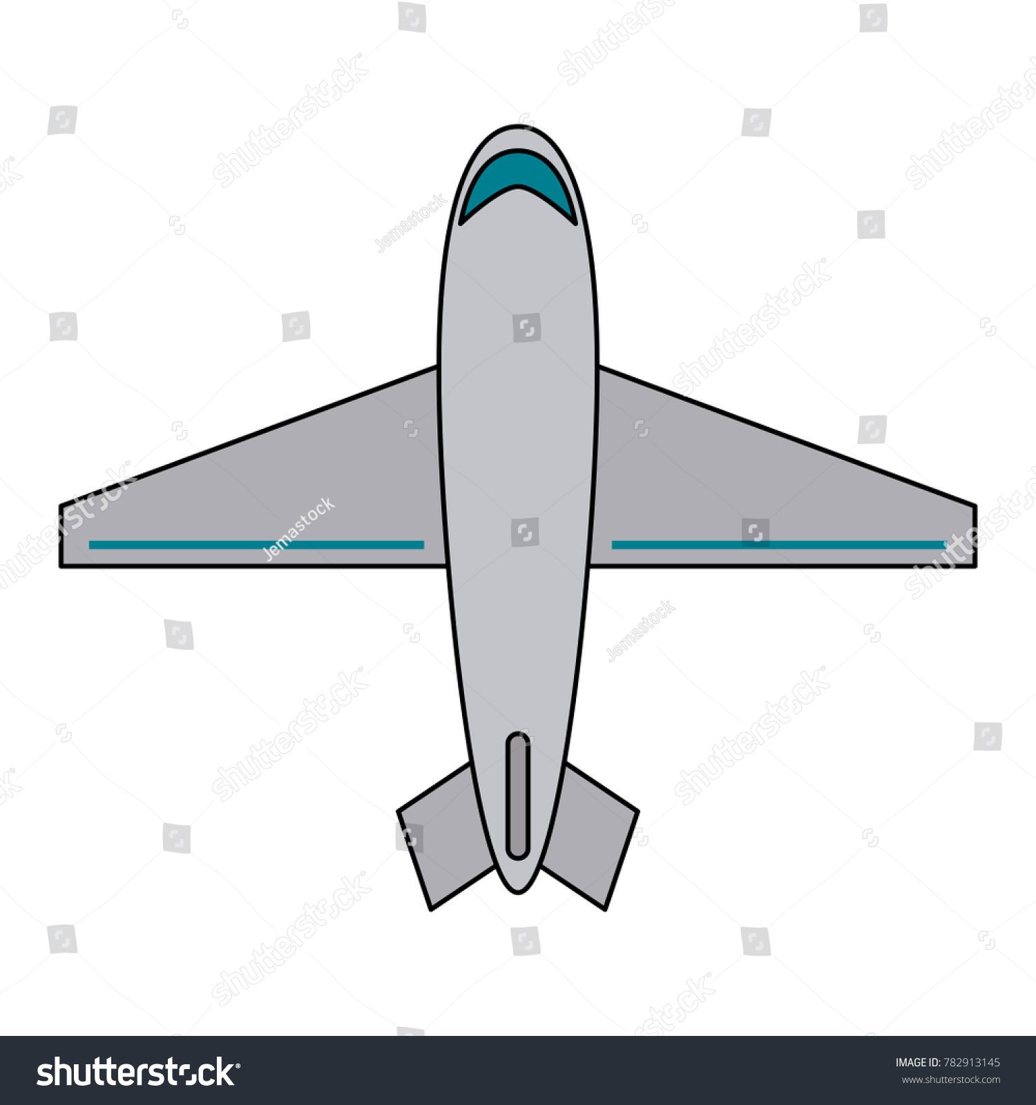Airplane Jet Symbol Stock Vector (Royalty Free) 782913145 | Shutterstock