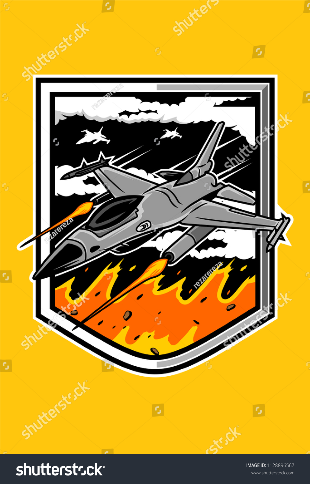 Airplane Pilot Emblem Stock Vector (Royalty Free) 1128896567 | Shutterstock
