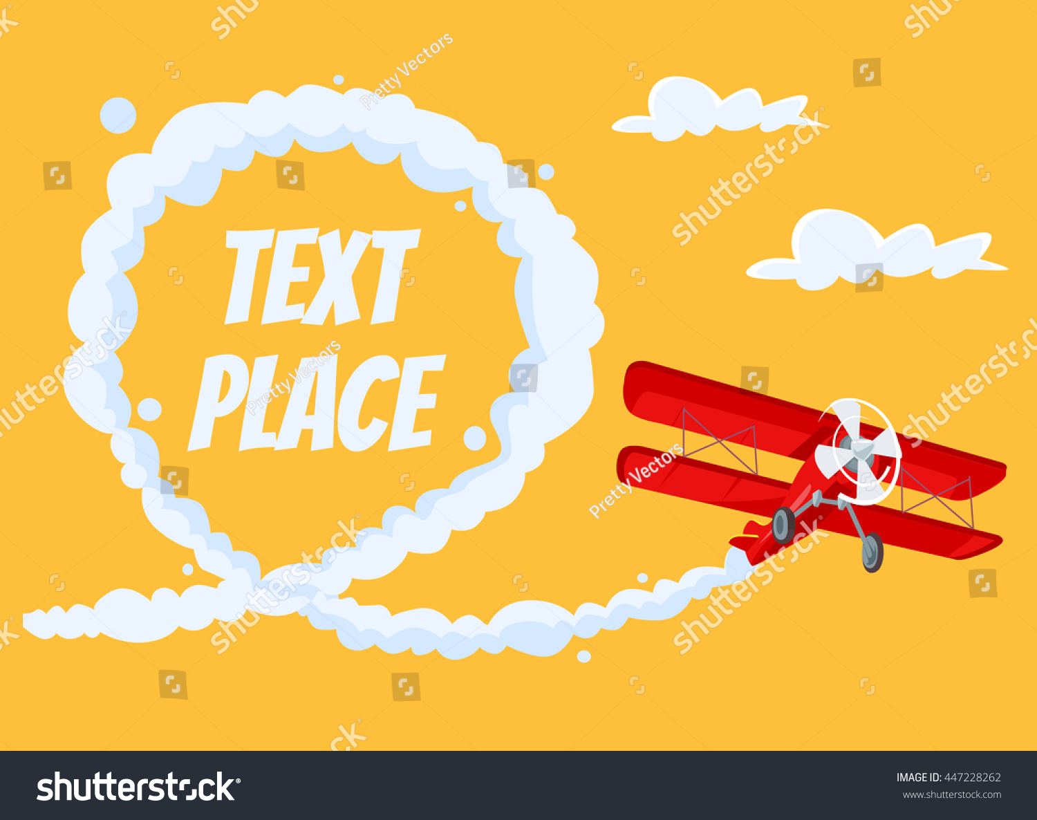 Airplane Speech Bubble Vector Flat Cartoon: เวกเตอร์สต็อก (ปลอดค่า ...