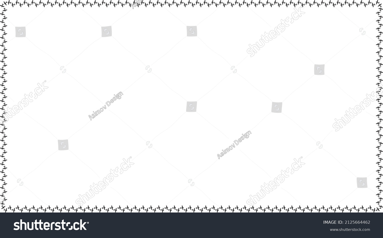 Airplanes Border Transparent Background Stock Vector (Royalty Free ...