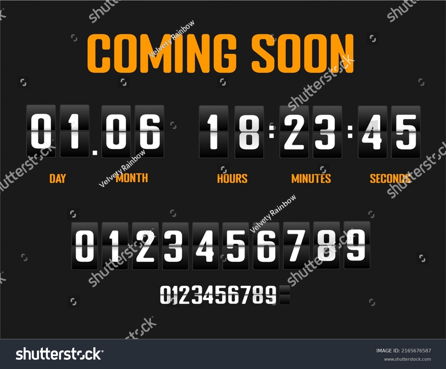 Airport Countdown Timer Vector Analog Clock Stock Vector (Royalty Free ...