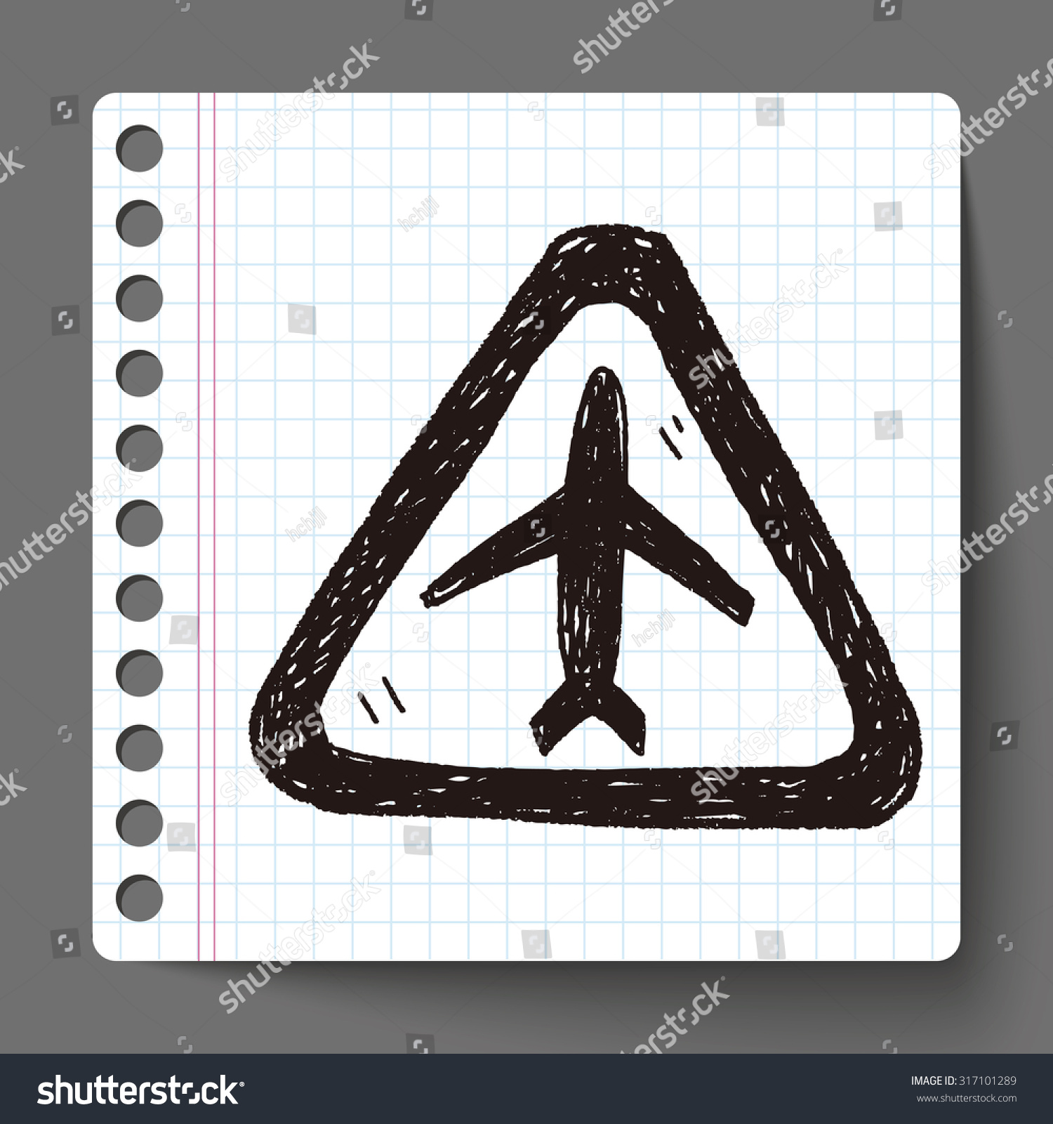 Airport Doodle Stock Vector (Royalty Free) 317101289 | Shutterstock